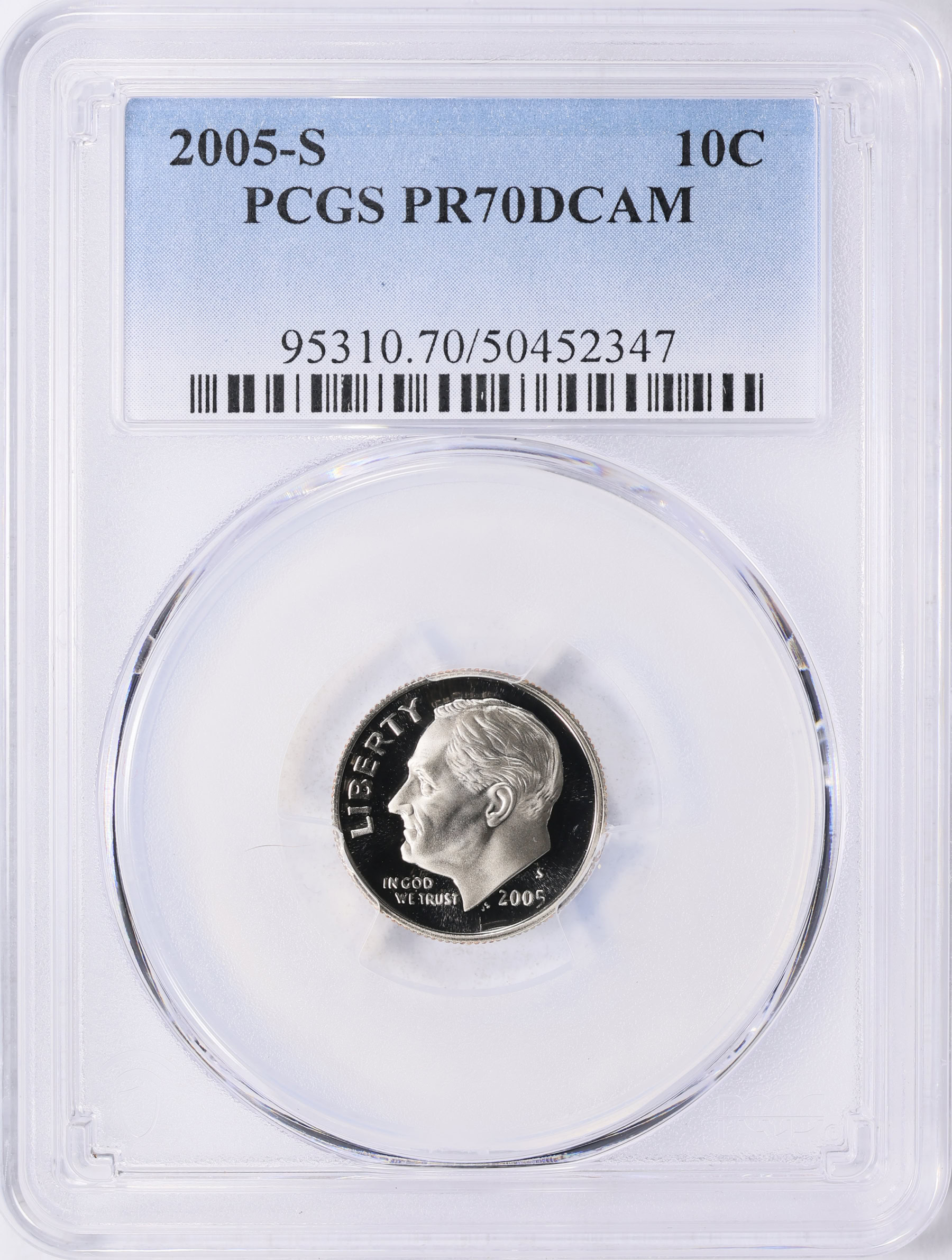 2005-S Roosevelt Dime PCGS Proof-70 DCAM (Item 1955458 ...