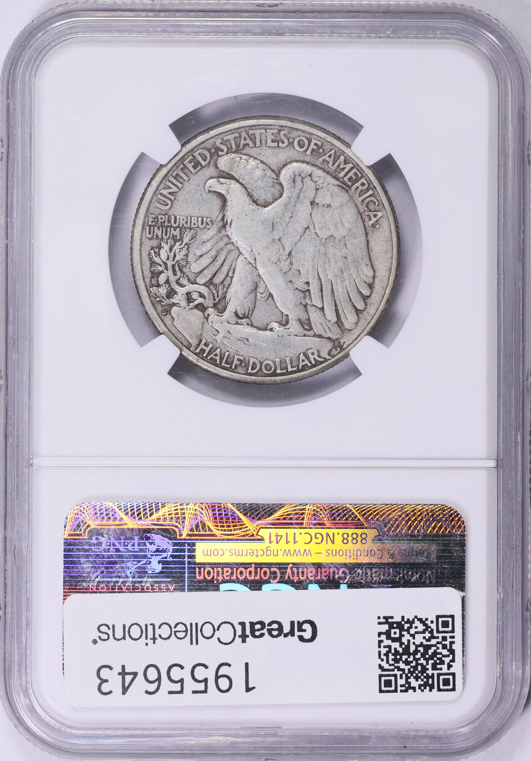 Mint Error 1918-S Walking Liberty Half Dollar Obverse Misaligned Die ...