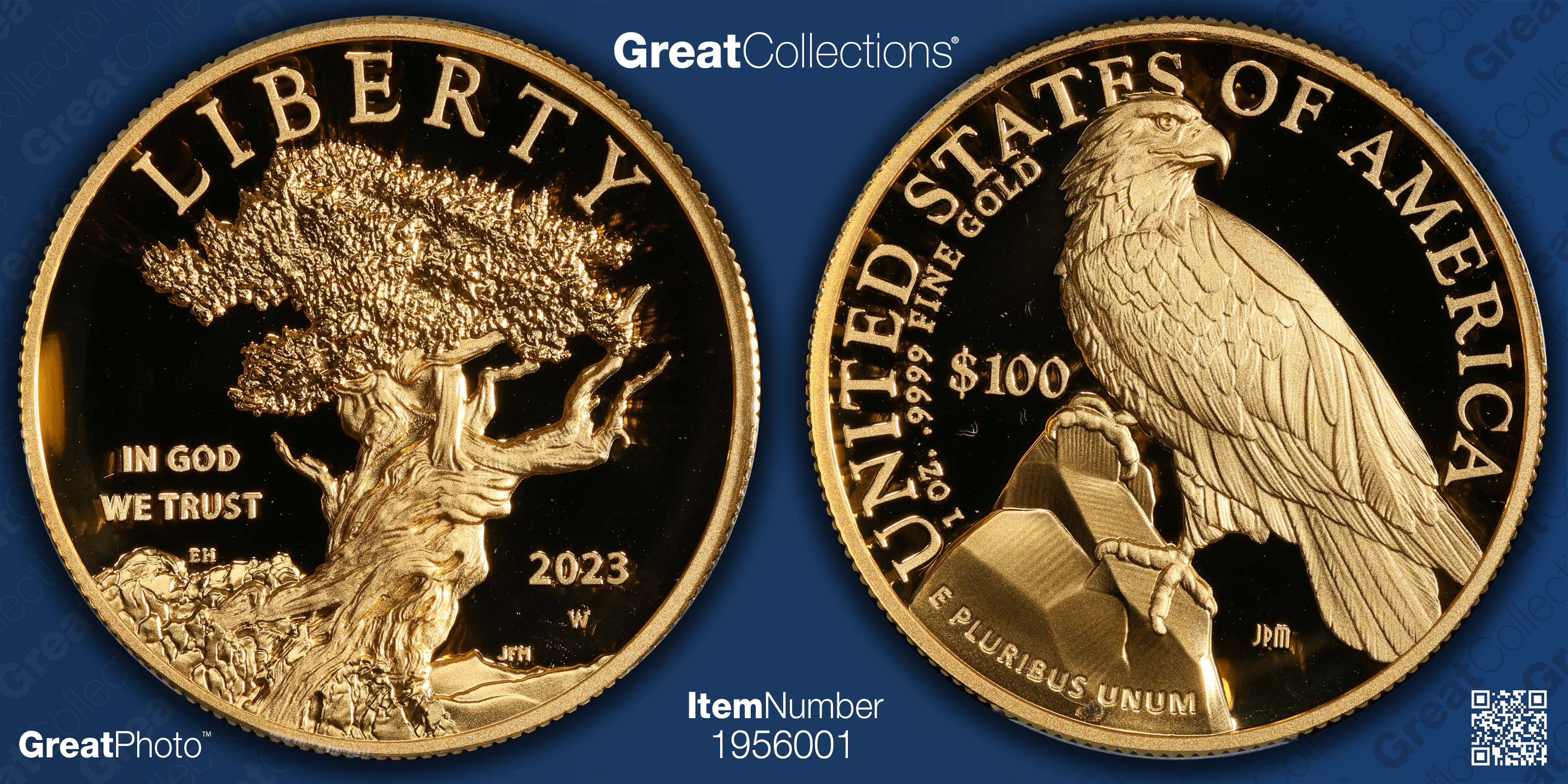 2023-W Gold $100 American Liberty High Relief PCGS Proof-70 DCAM | PCGS ...