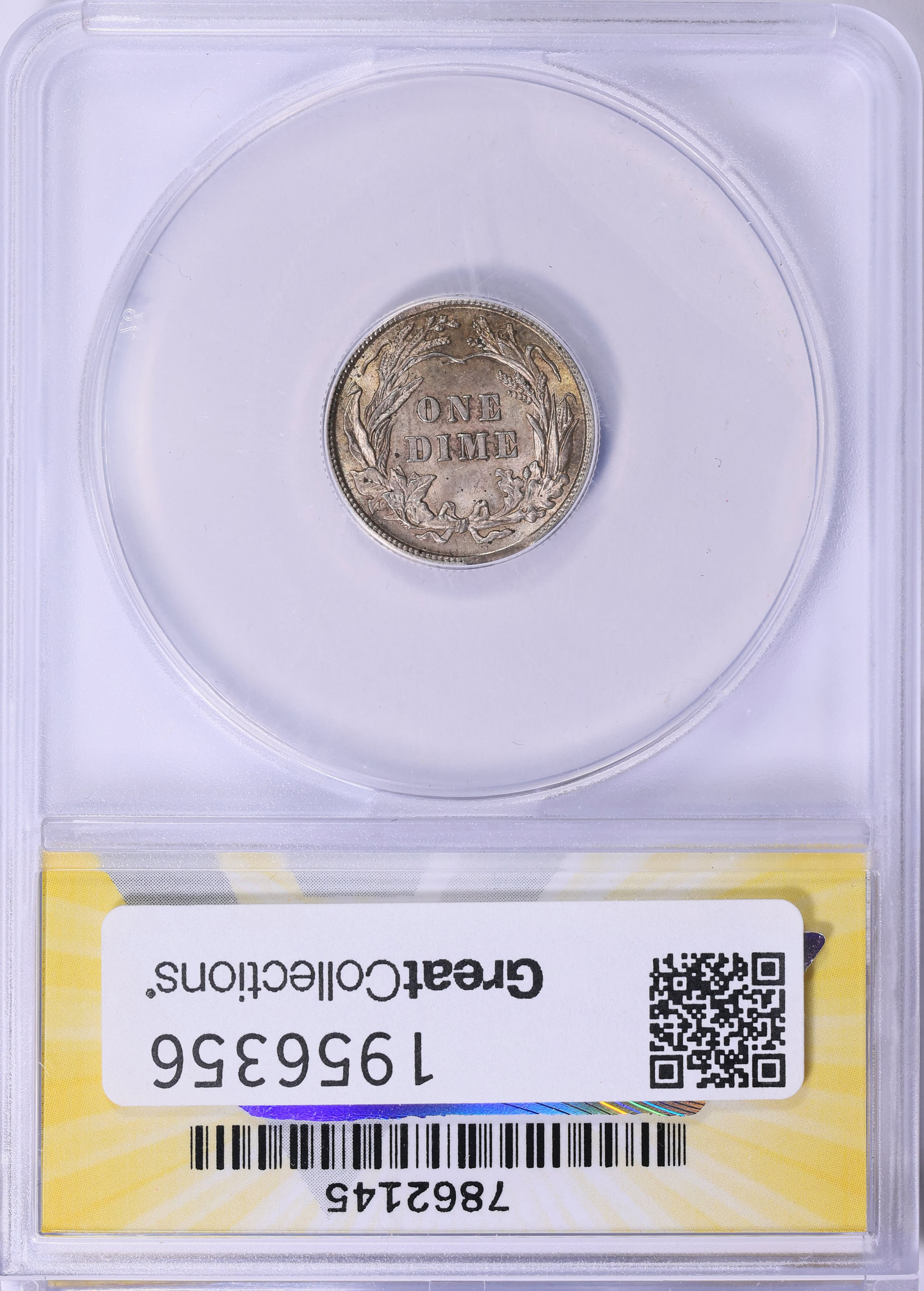 Mint Error 1916 Barber Dime Curved Clip 2.52 Grams ANACS AU-58 | ANACS ...