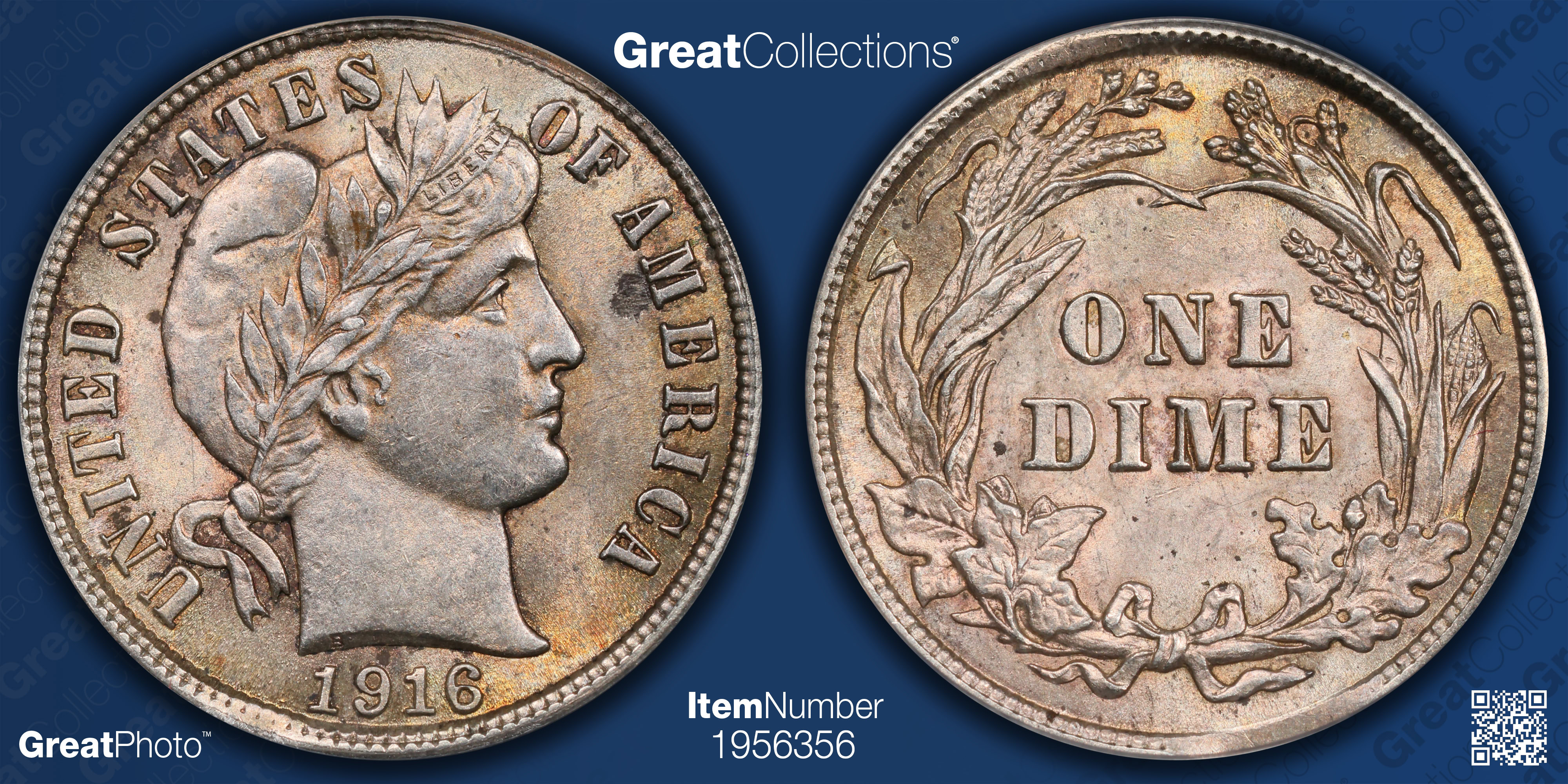Mint Error 1916 Barber Dime Curved Clip 2.52 Grams ANACS AU-58 | ANACS ...