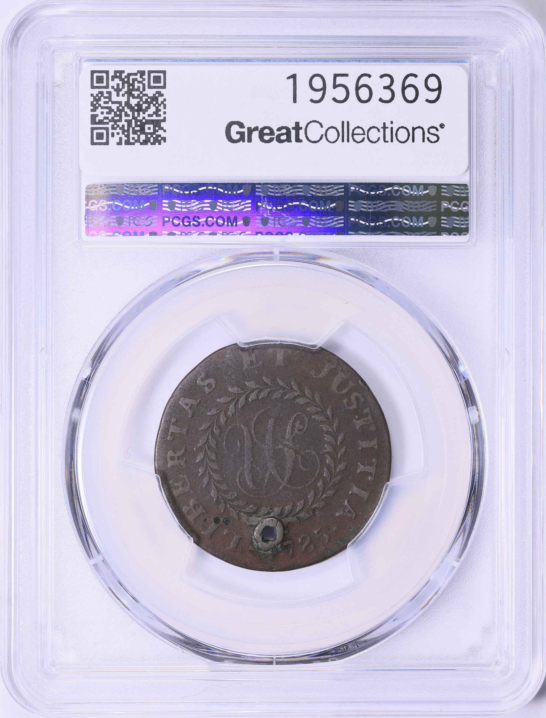 1785 Nova Constellatio Pointed Rays PCGS Genuine VF Details (Item ...