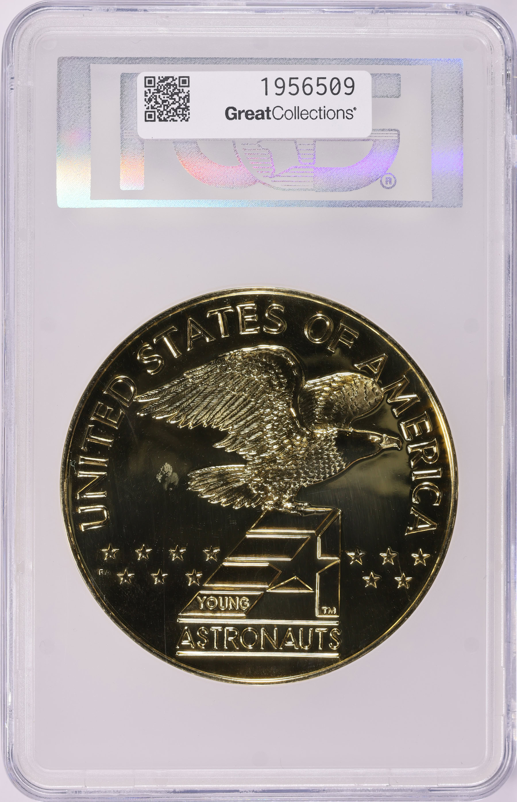 1988-P Gold 12oz Young Astronauts Space Shuttle Medal D1988-1a PCGS ...