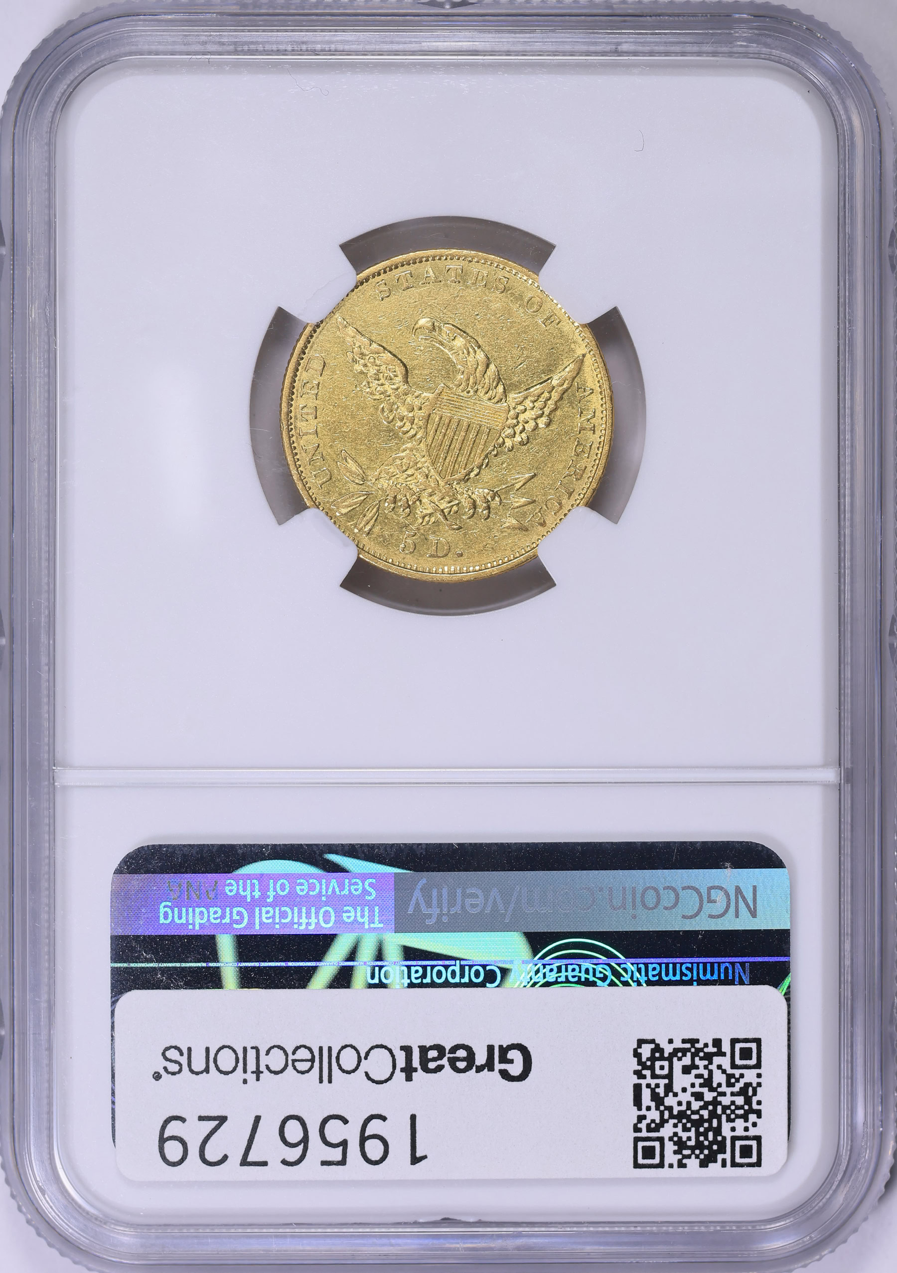 1835 Classic Head Gold Half Eagle NGC AU-53 (Item 1956729 ...