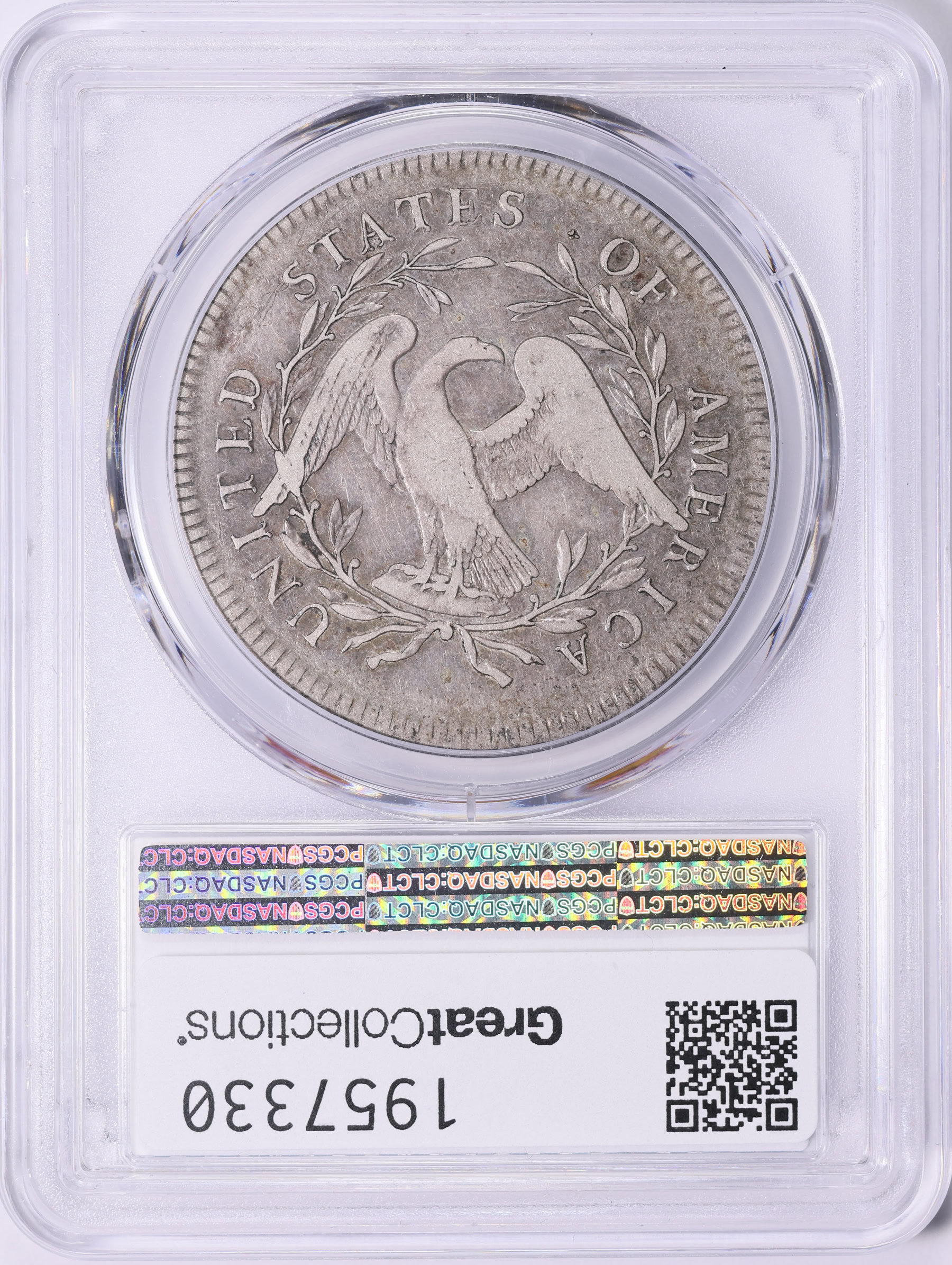 1795 Flowing Hair Silver Dollar B-9 BB-13 Silver Plug PCGS VF-25 (MJ ...