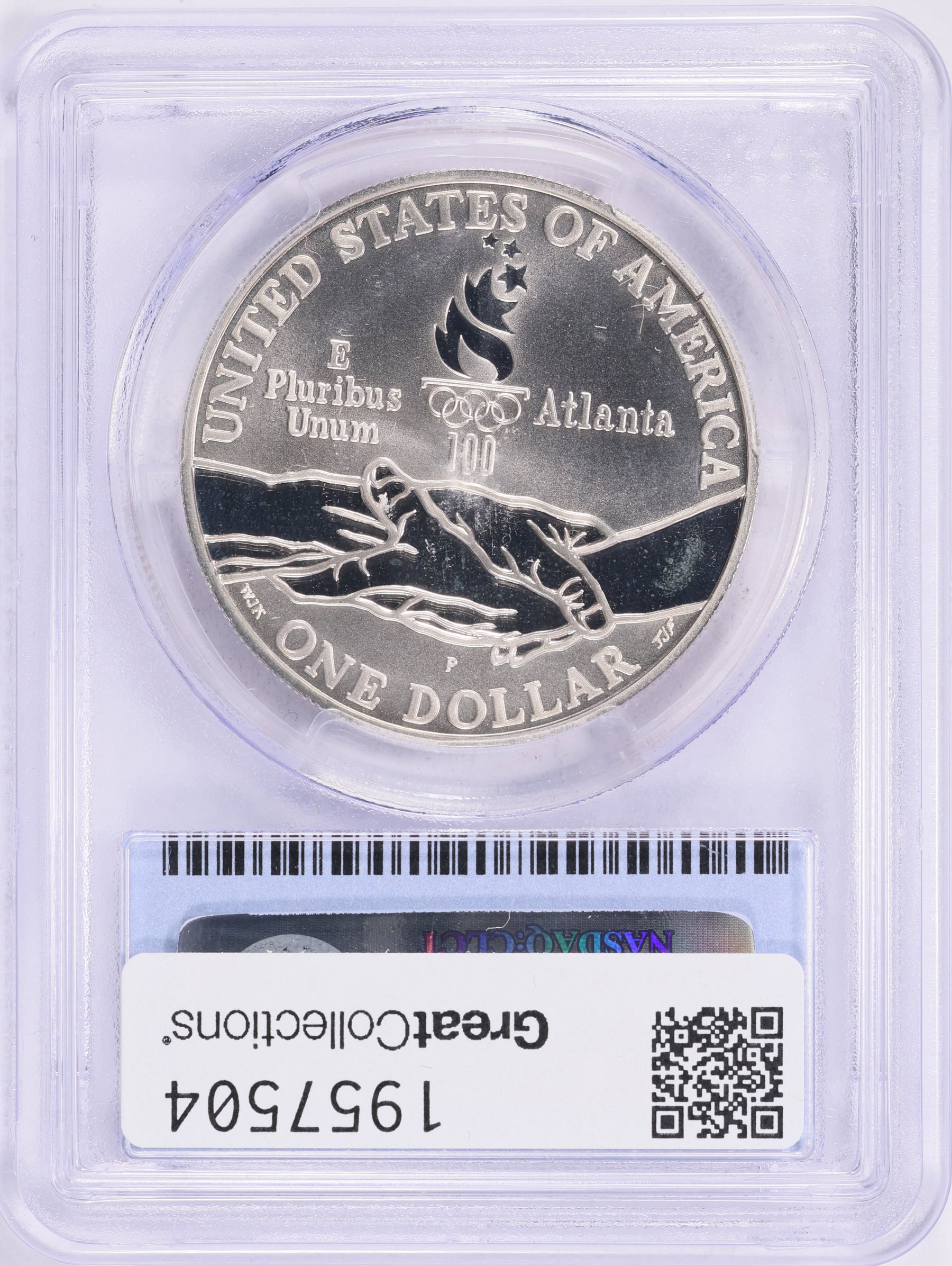 1995-P XXVI Olympiad Cycling Silver Dollar PCGS Proof-68 DCAM (Item ...