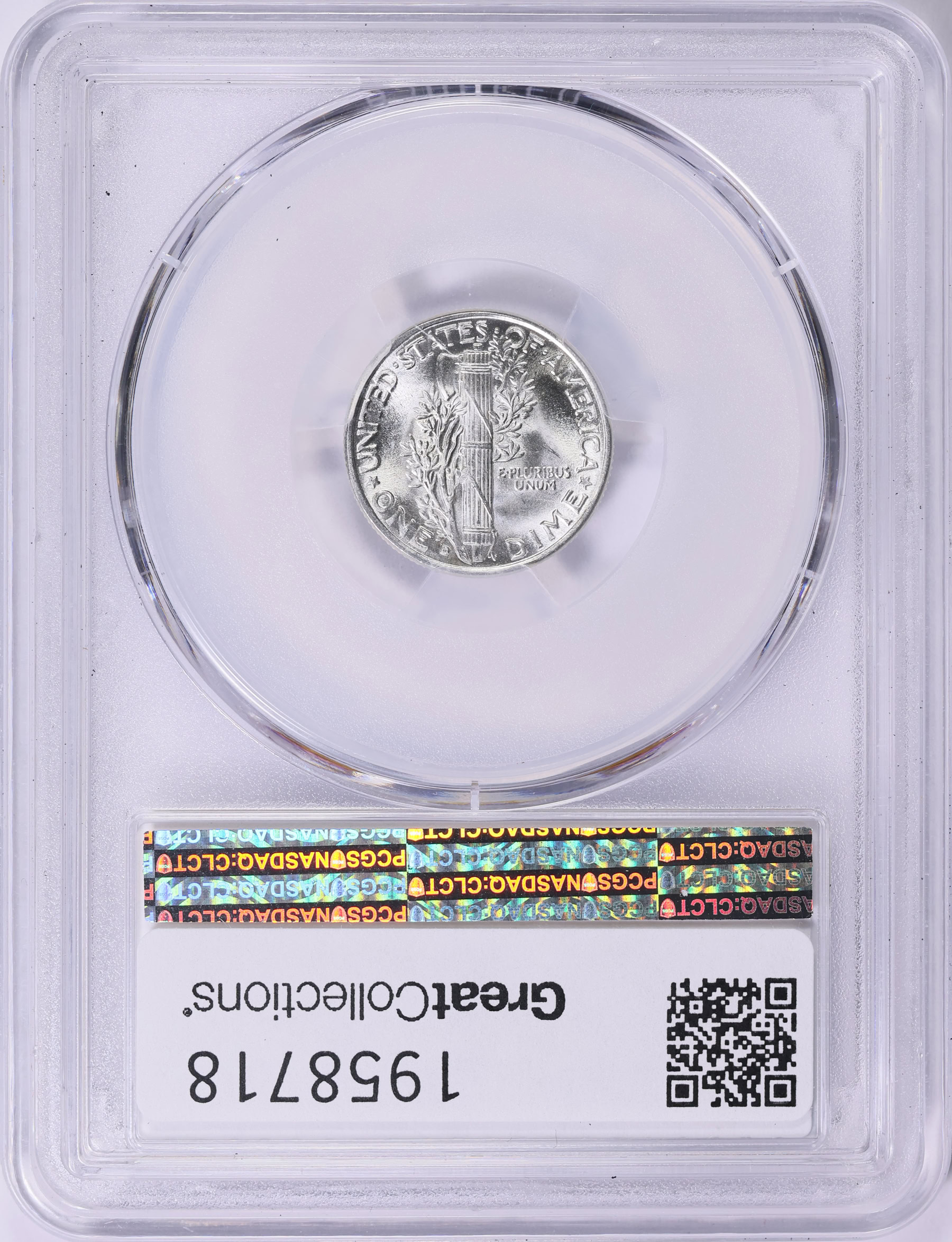 1945-D Mercury Dime PCGS MS-67 FB (Item 1958718) | GreatCollections ...