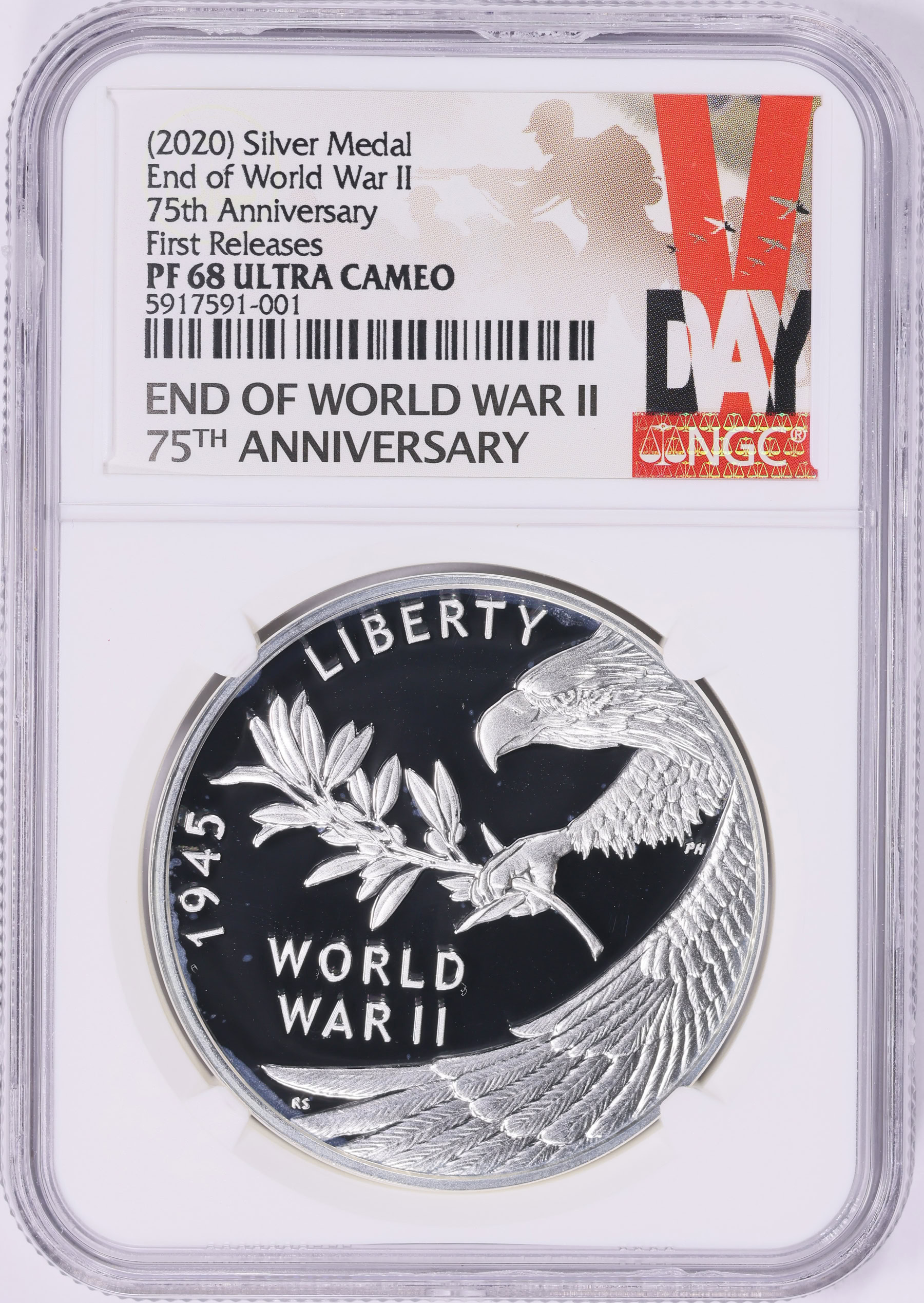 (2020) End of World War II 75th Anniversary Silver Medal First Releases ...