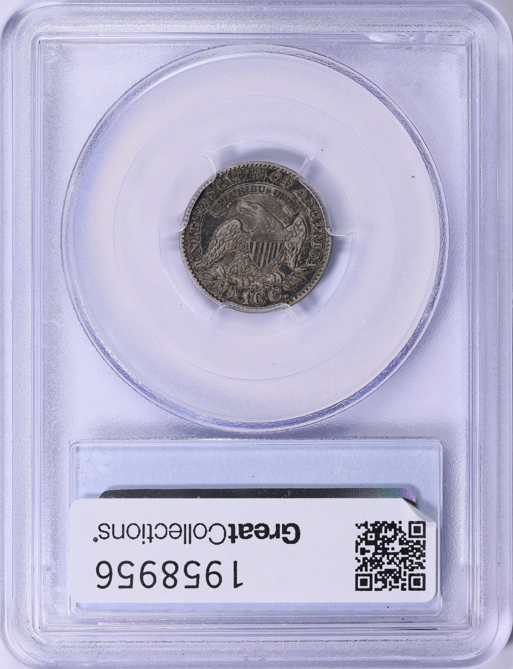 1828 Capped Bust Dime Small Date JR-1 PCGS VF-30 (CAC Green) (Item ...