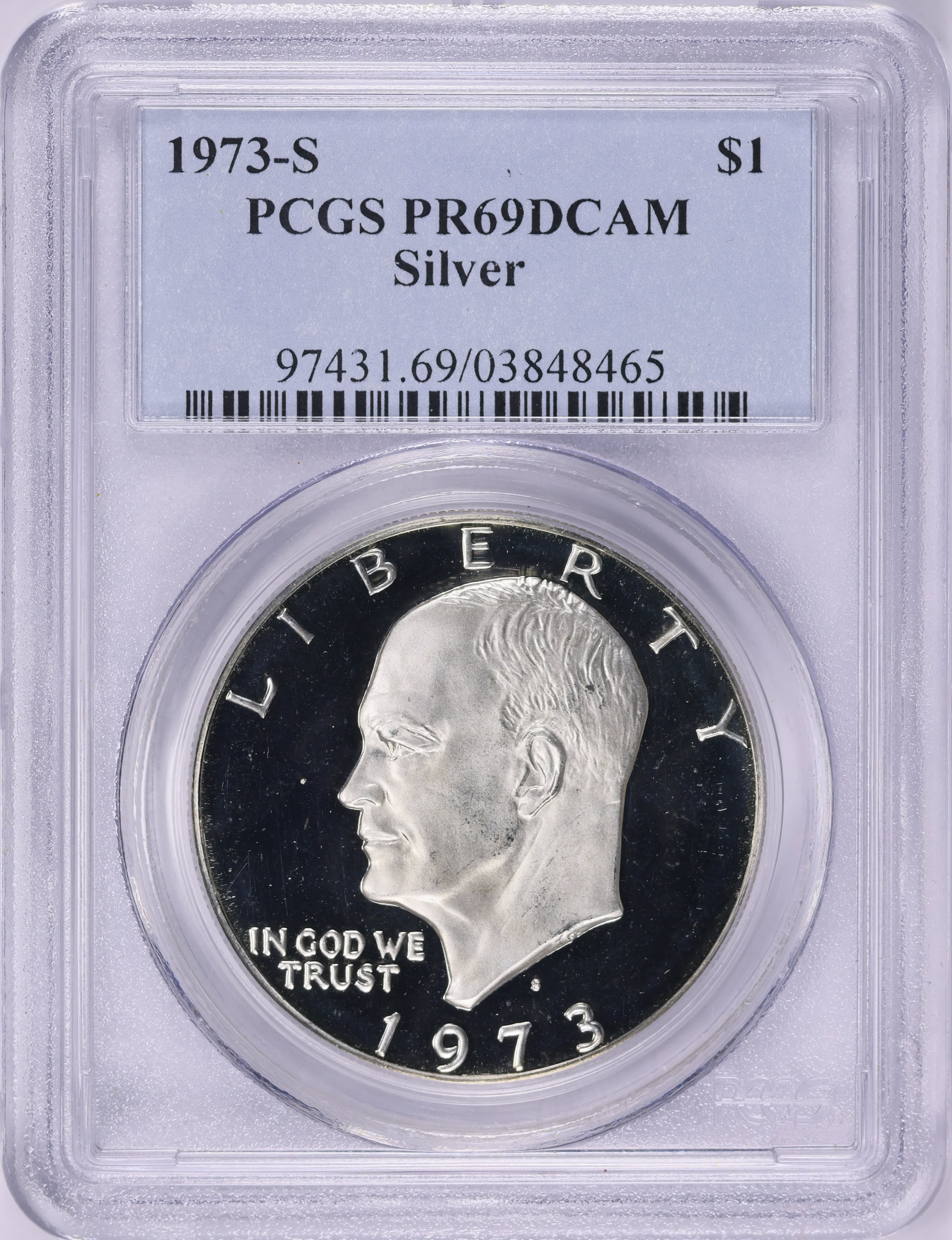 1973-S Eisenhower Dollar Silver PCGS Proof-69 DCAM (Item 1959323 ...