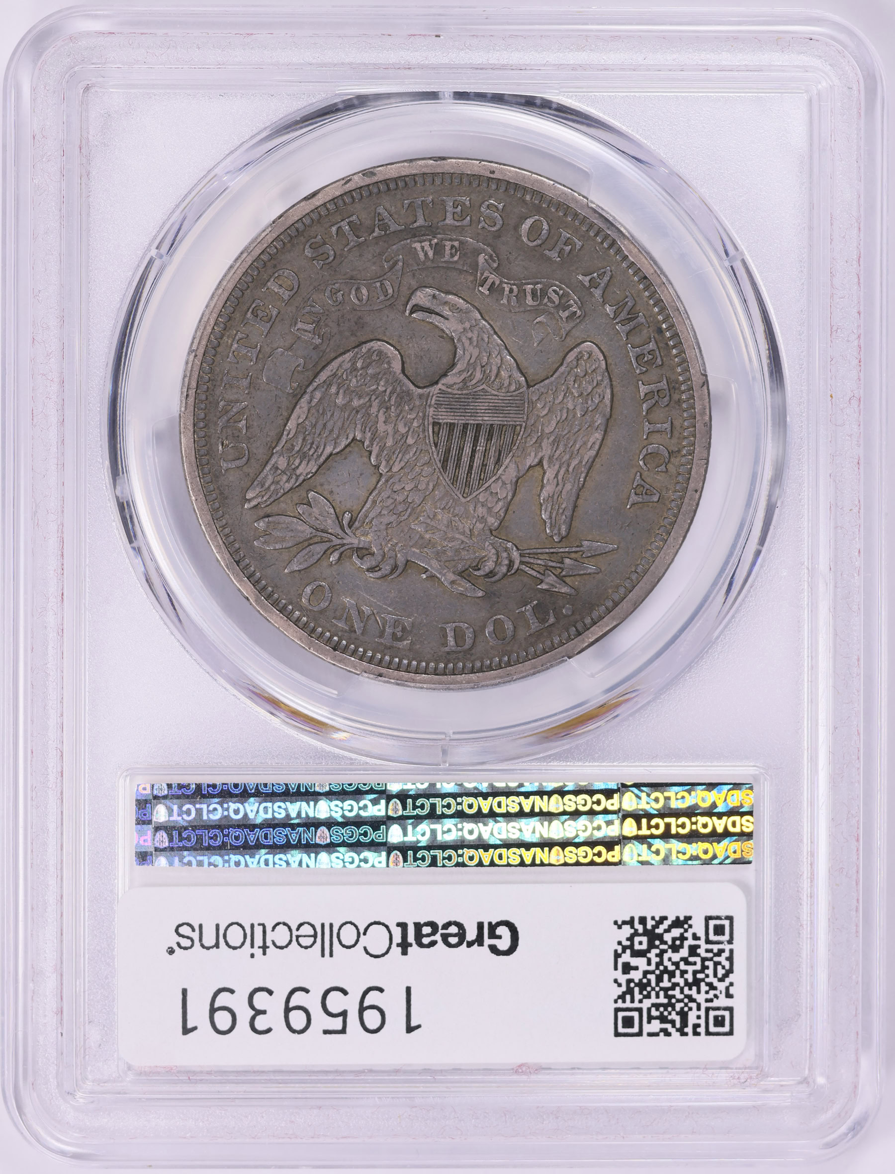 1866 Seated Liberty Silver Dollar Motto PCGS XF-40 (Item 1959391 ...