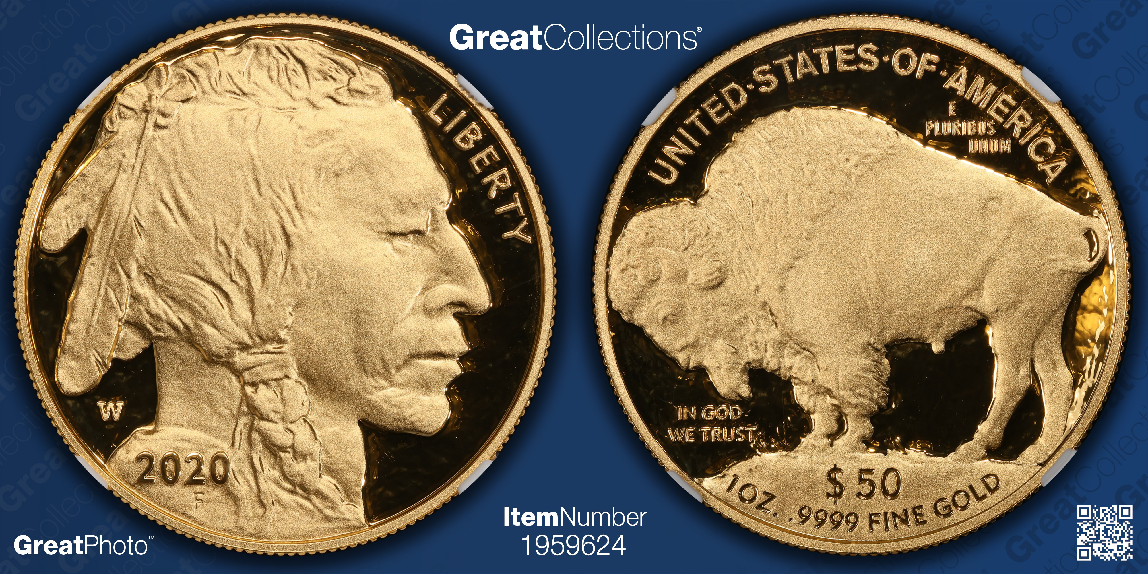 2020-W $50 One-Ounce Gold American Buffalo First Day of Issue NGC Proof ...