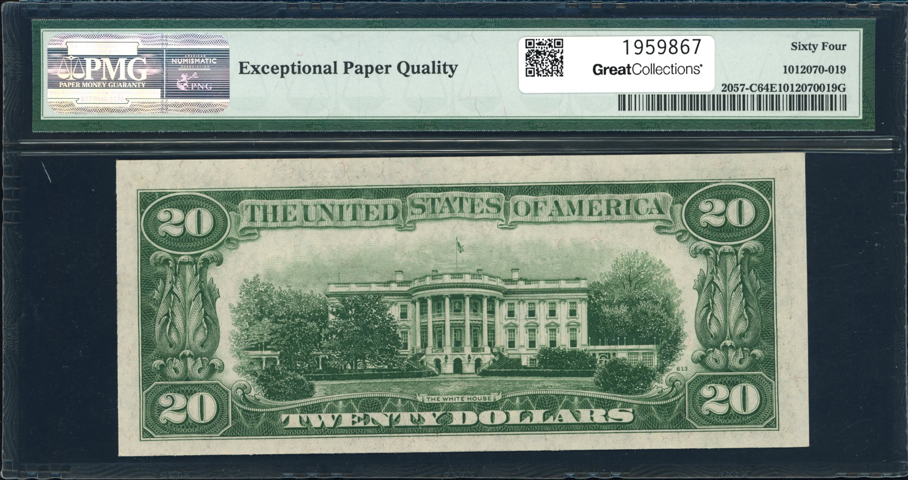 Fr. 2057-Cnb (CA Block) 1934C $20 Philadelphia Federal Reserve New Back ...