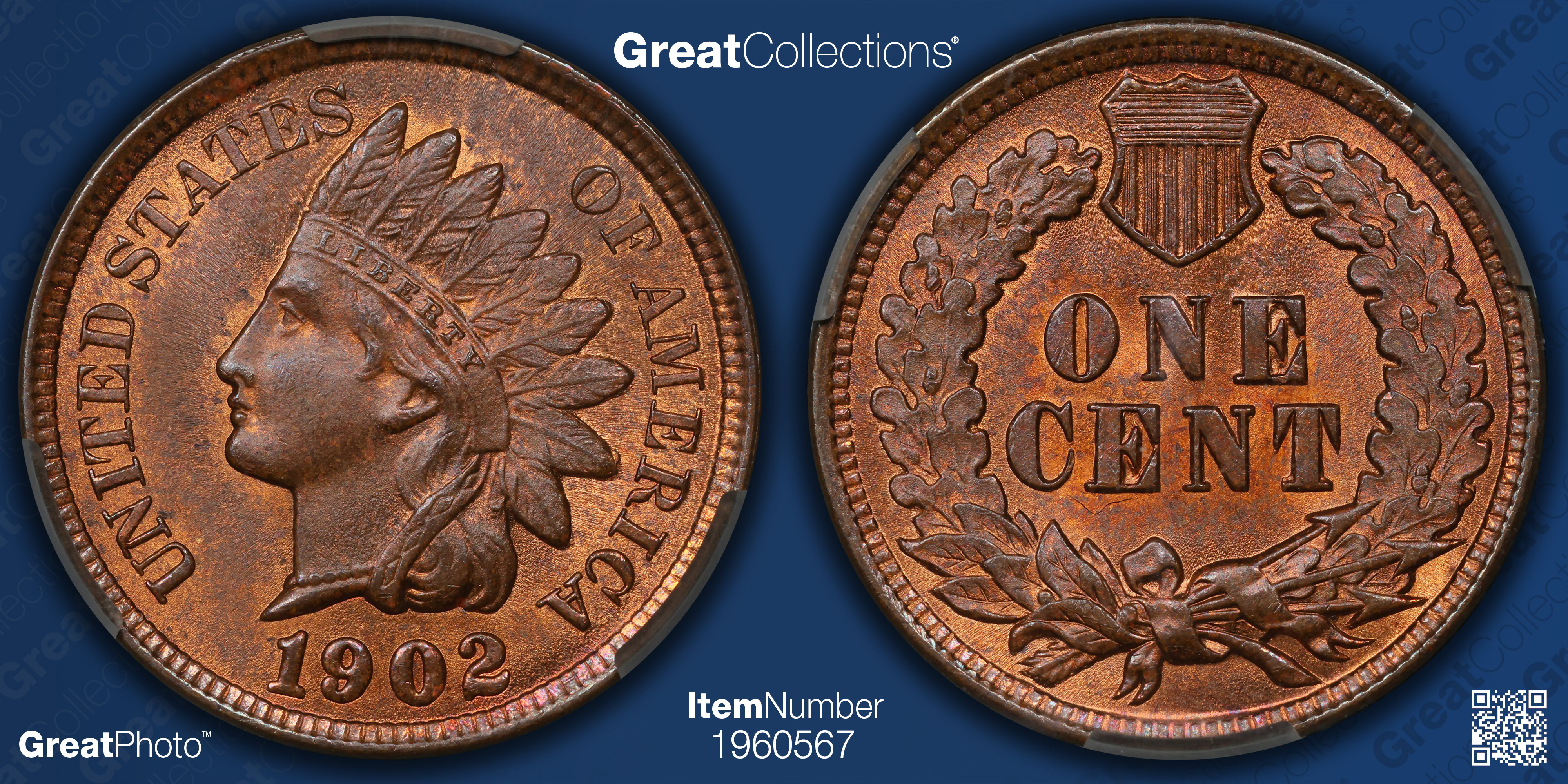 1902 Indian Cent 902/902 S-15 CACG MS-65 RB (Eagle Eye Seal) | CACG ...