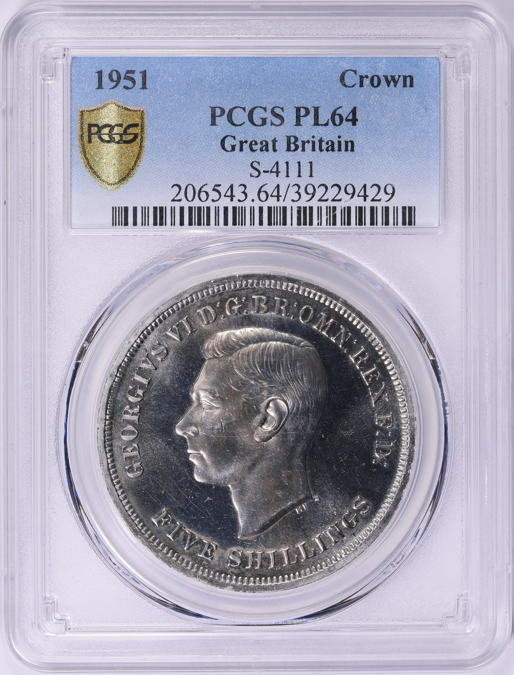 Great Britain 1951 Crown KM-880 PCGS PL-64 (Item 1960705 ...