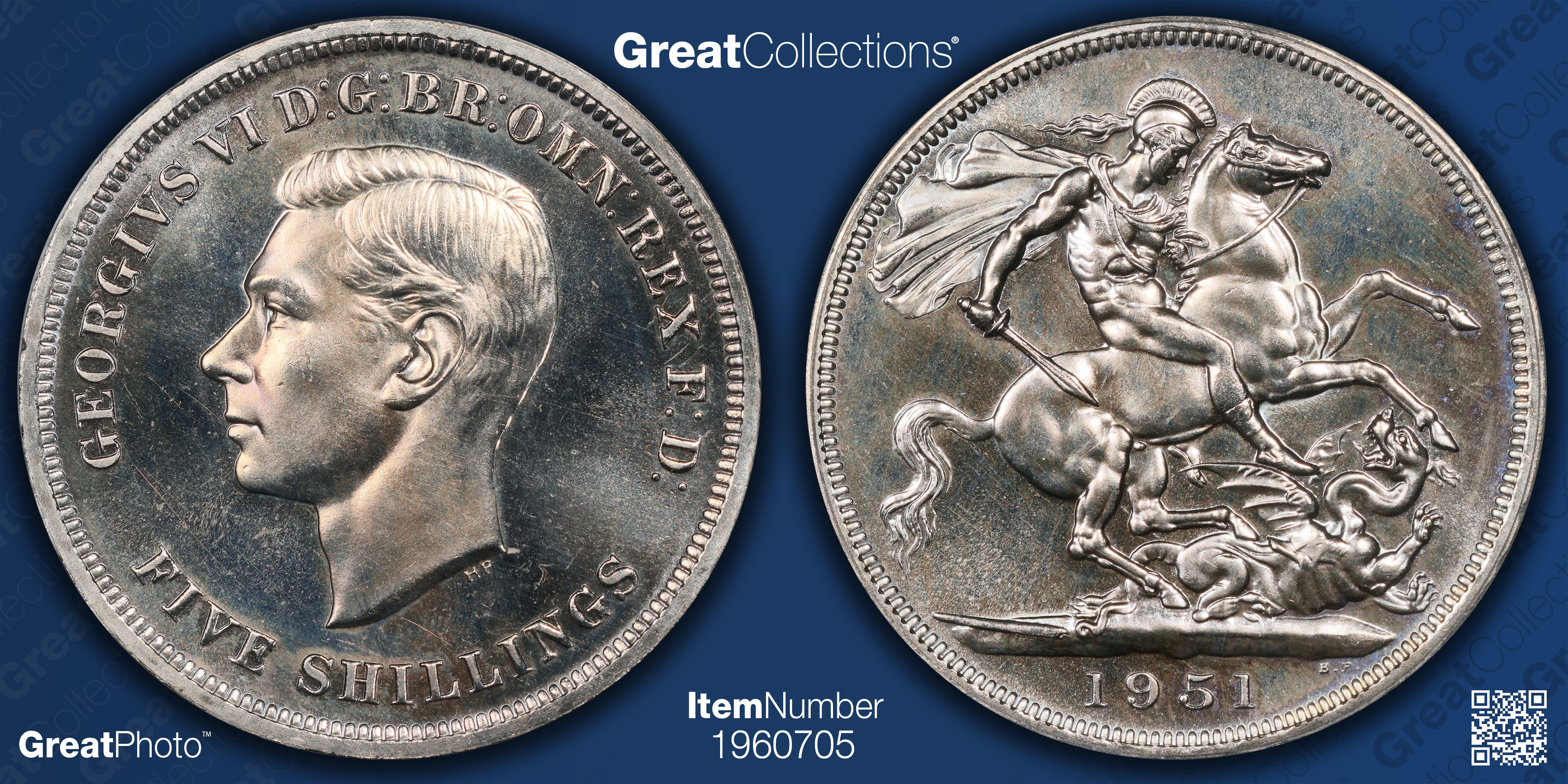 Great Britain 1951 Crown KM-880 PCGS PL-64 (Item 1960705 ...