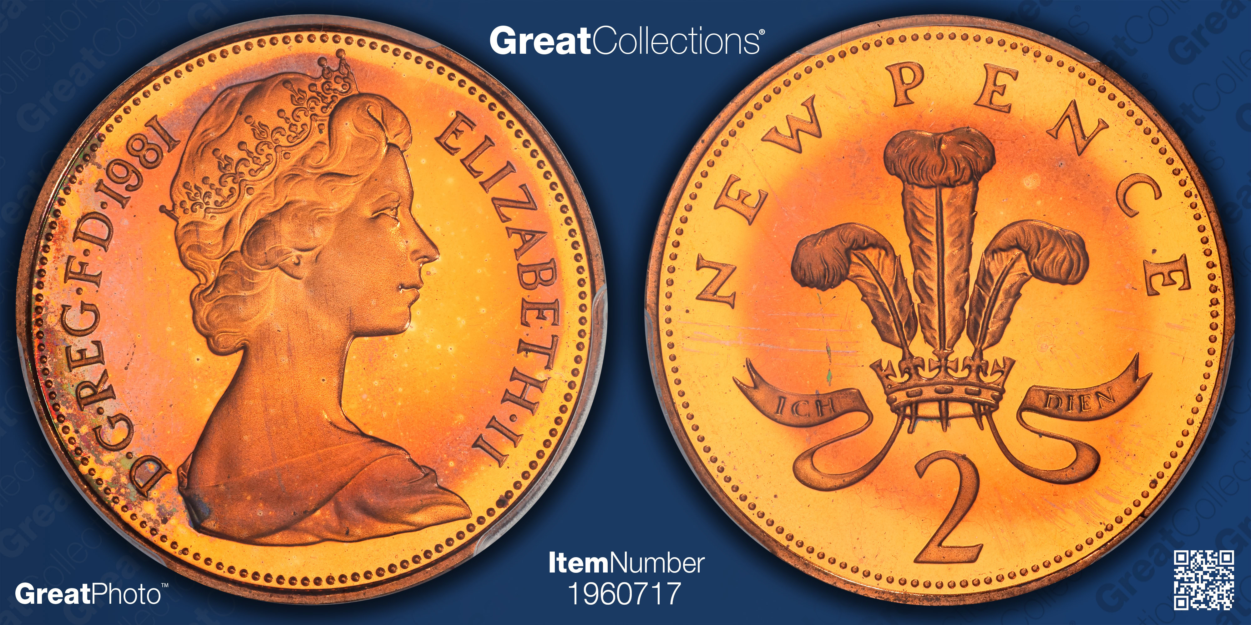 Great Britain 1981 2 Pence New Pence KM-916 PCGS Proof-67 RD CAMEO ...
