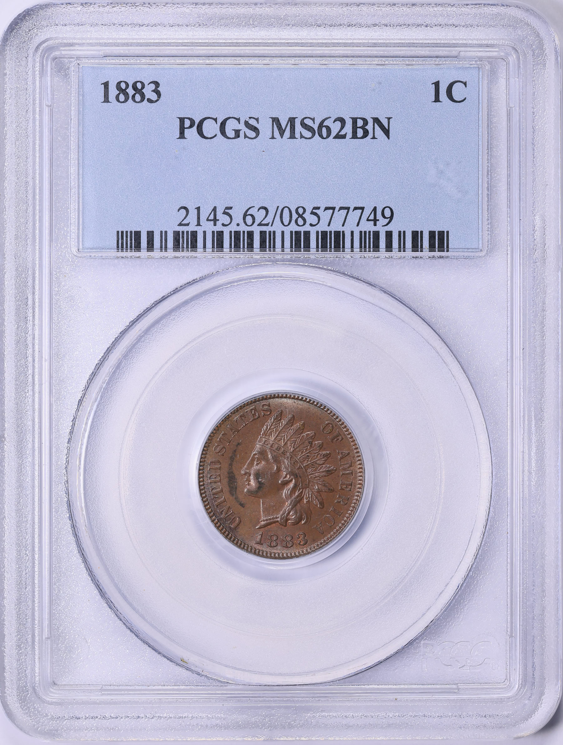 1883 Indian Cent PCGS MS-62 BN (Item 1960845) | GreatCollections Coin ...