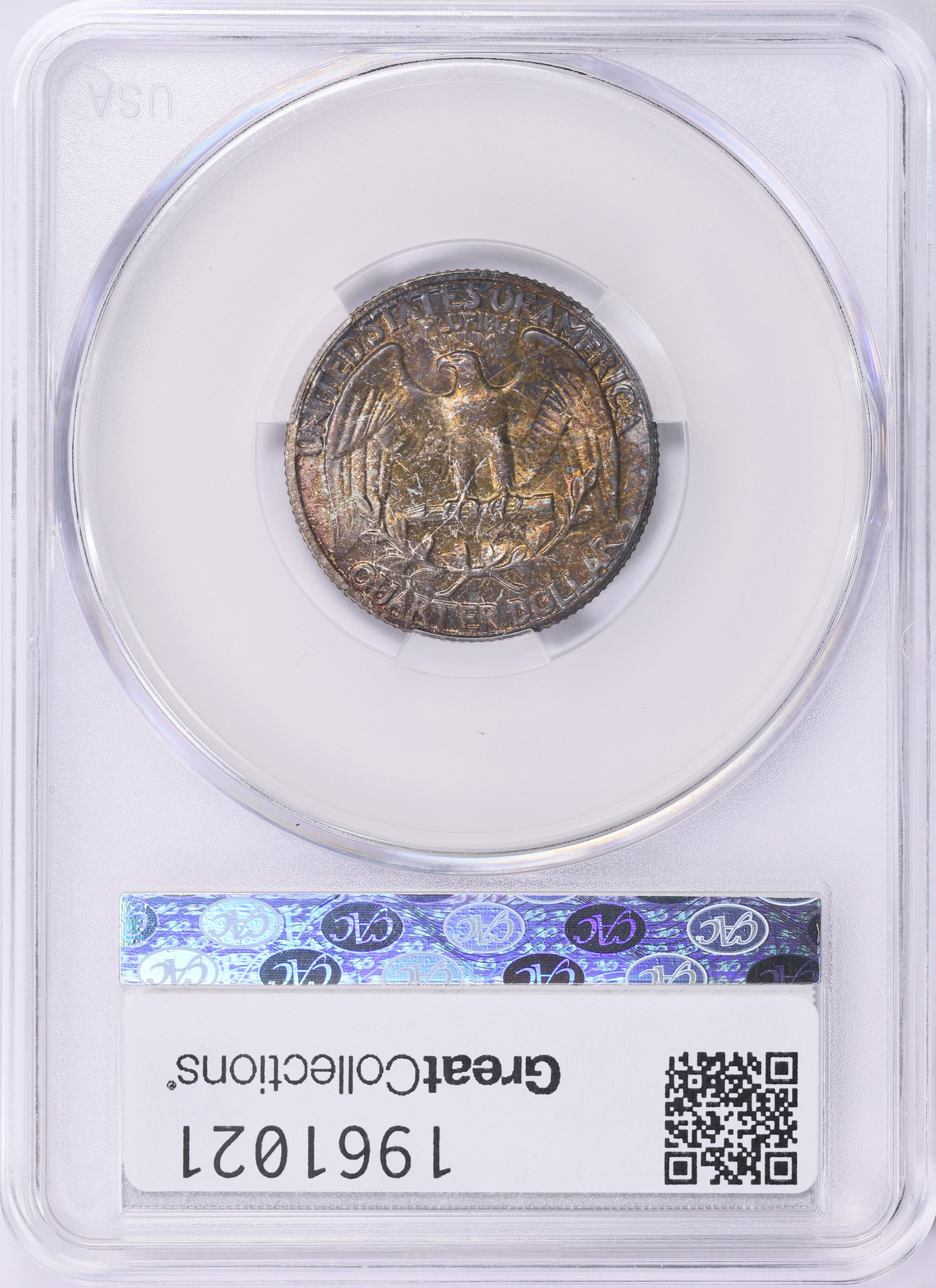 1955 Washington Quarter CACG MS-66 (Toned) (Item 1961021 ...