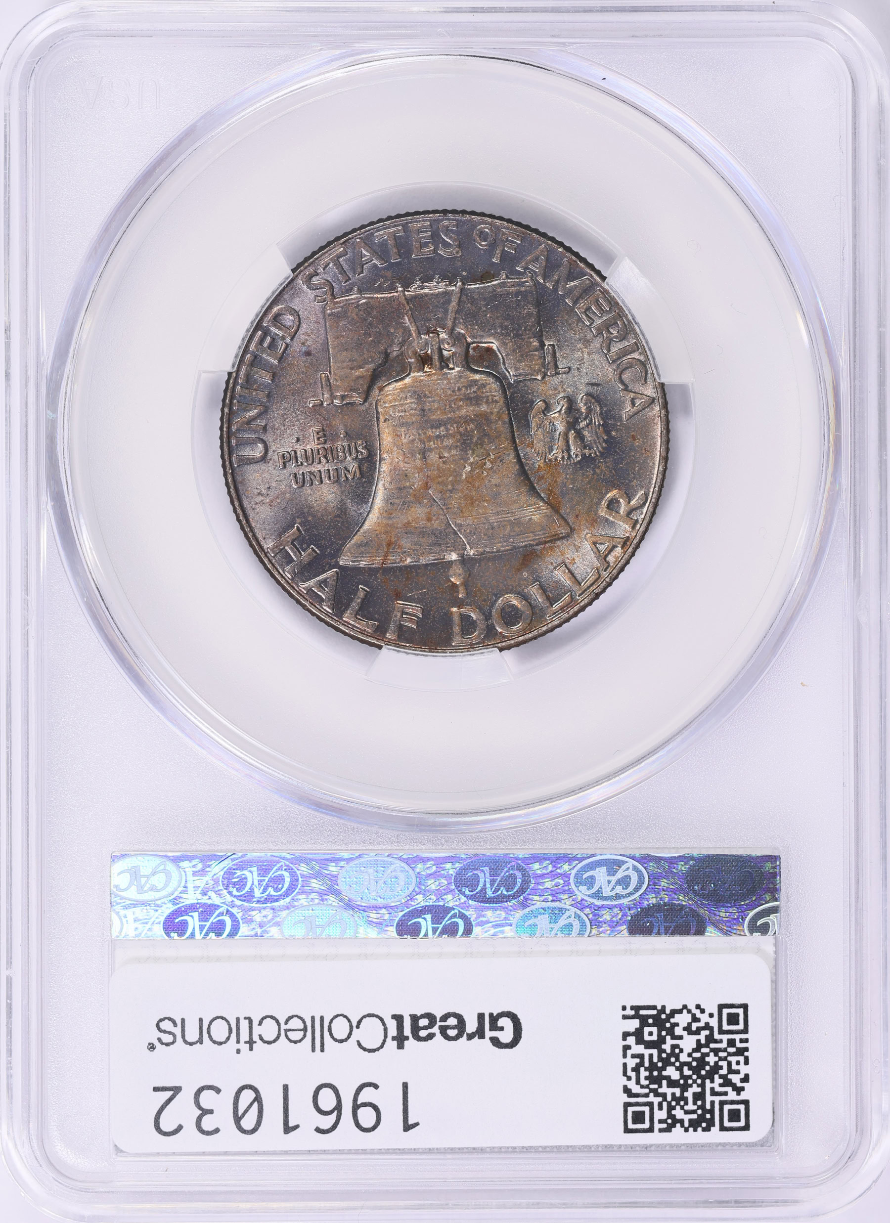 1955 Franklin Half Dollar CACG MS-65 FBL (Toned) (Item 1961032 ...