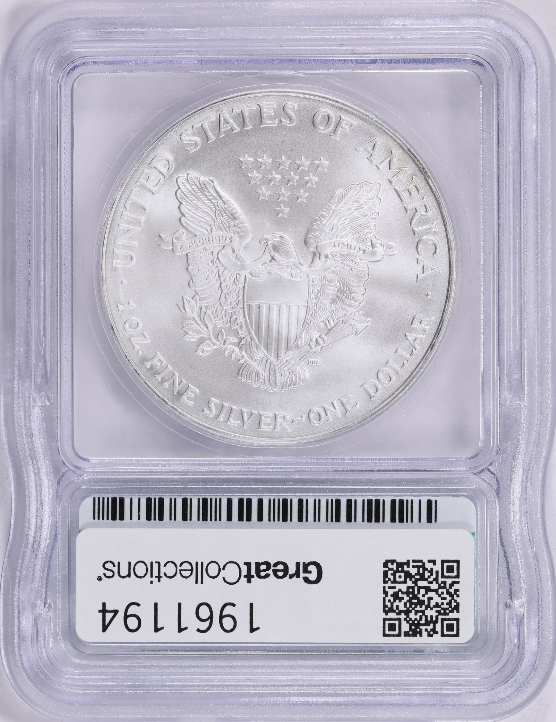2006 $1 Silver Eagle ICG MS-70 (Item 1961194) | GreatCollections Coin Auctions