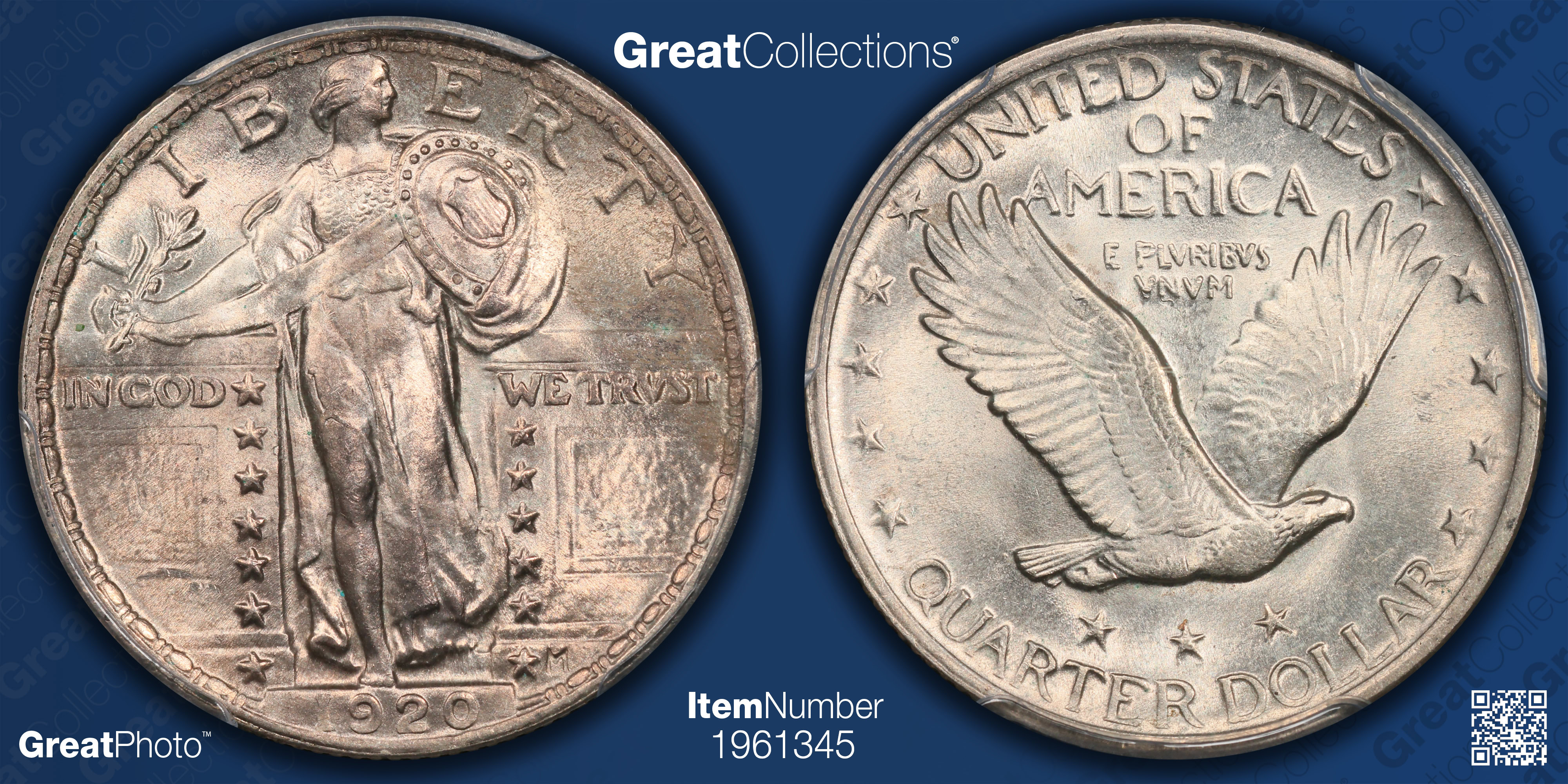 1920 Standing Liberty Quarter PCGS MS-64 (Item 1961345 ...