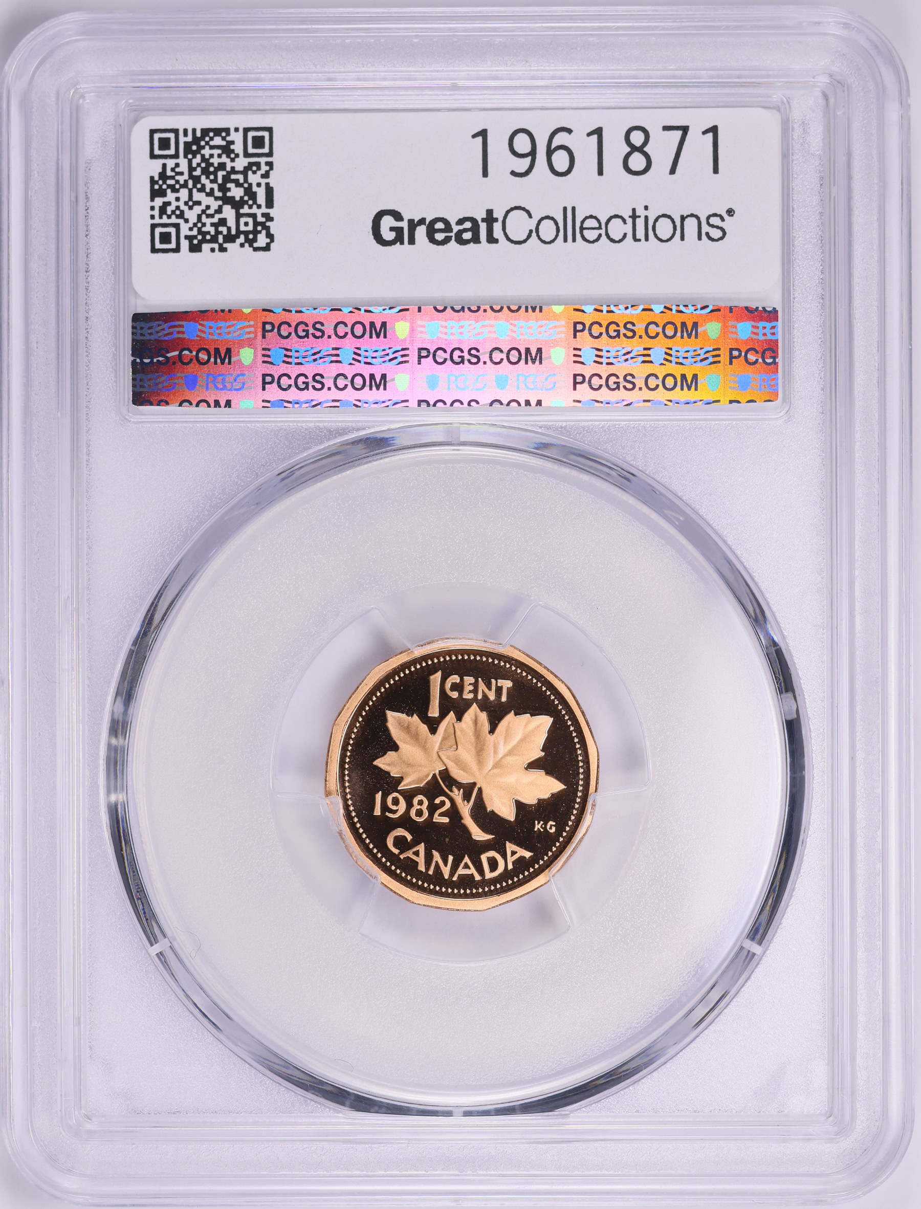 Canada 1982 Cent KM-132 PCGS Proof-69 RD DCAM (Item 1961871 ...