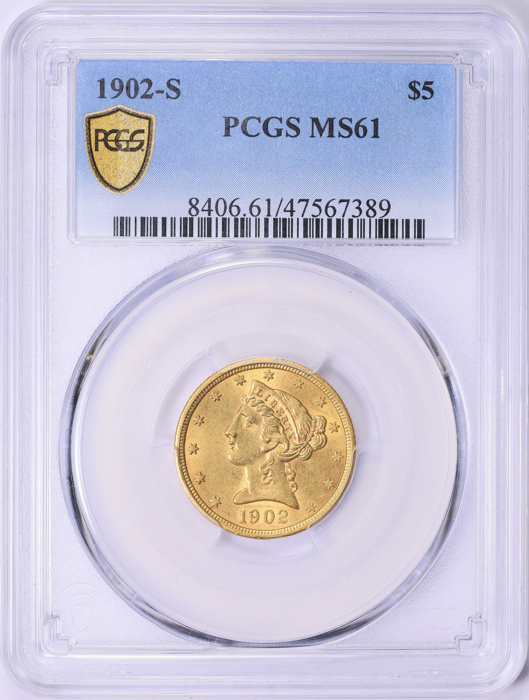 1902-S Liberty Gold Half Eagle PCGS MS-61 (Item 1962061 ...