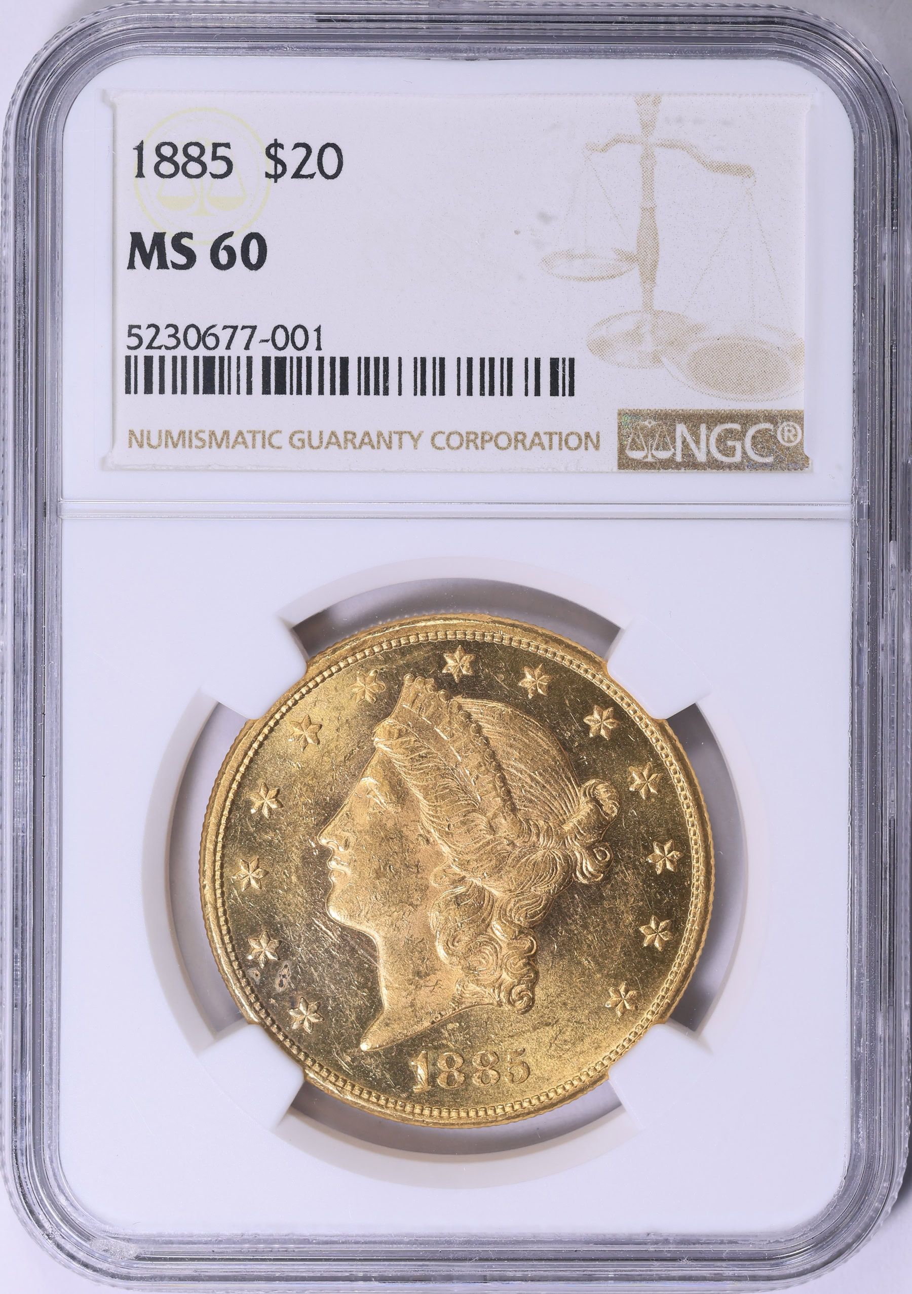1885 Liberty Gold Double Eagle NGC MS-60 (Item 1962111 ...