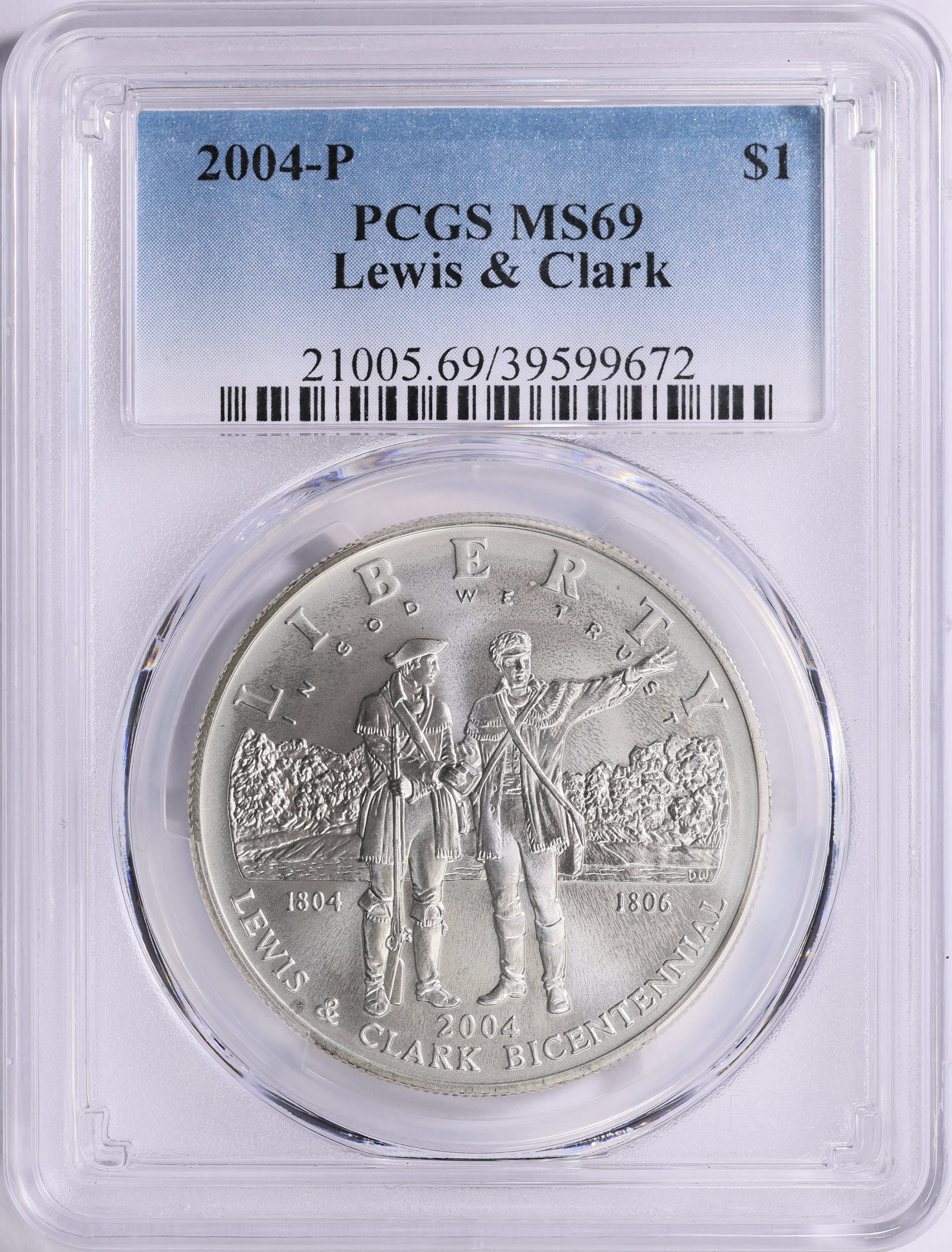 2004-P Lewis and Clark Bicentennial Silver Dollar PCGS MS-69 (Item ...