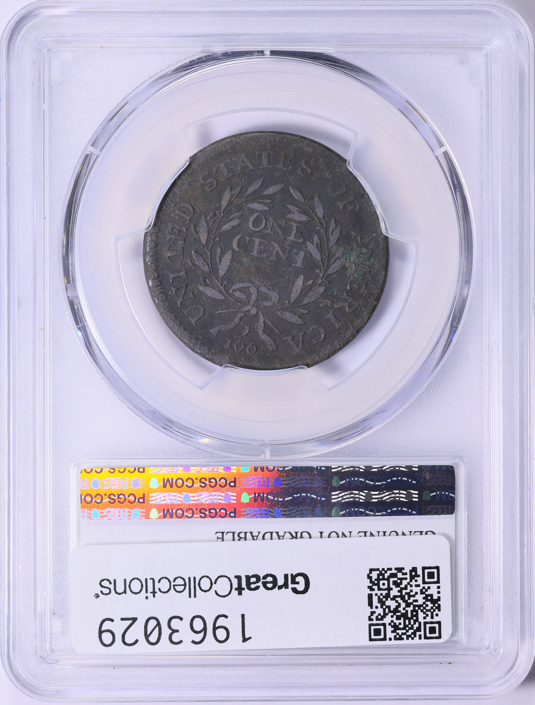 1795 Liberty Cap Cent Plain Edge PCGS Genuine VF Details (Item 1963029 ...