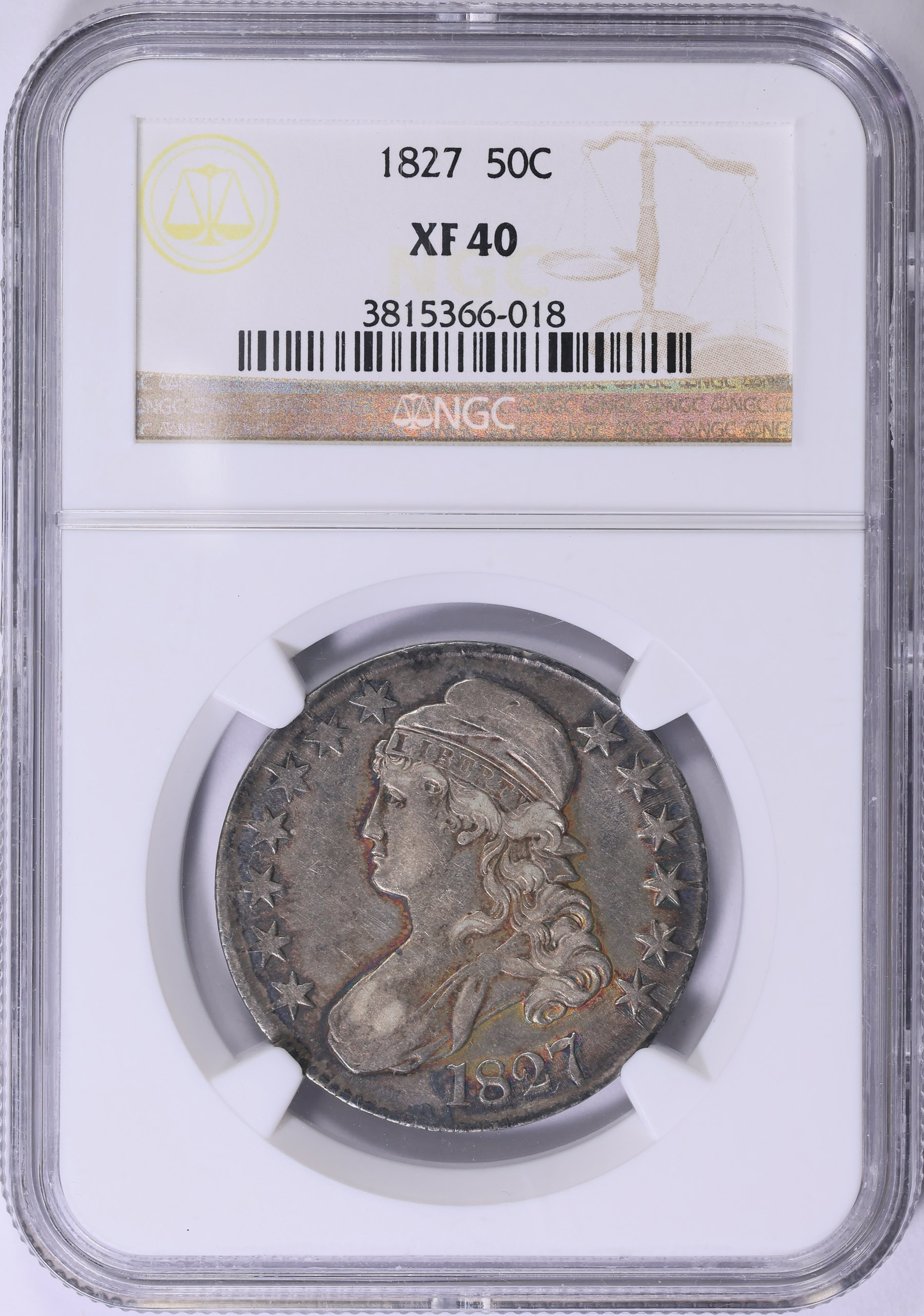 1827 Capped Bust Half Dollar Square Base 2 NGC XF-40 (Item 1963161 ...