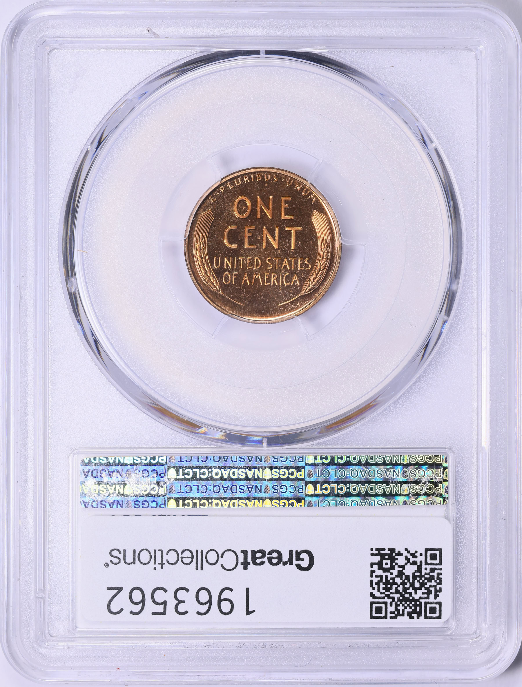 1942 Lincoln Cent PCGS Proof-66 RD (CAC Green) (Item 1963562) | GreatCollections Coin Auctions