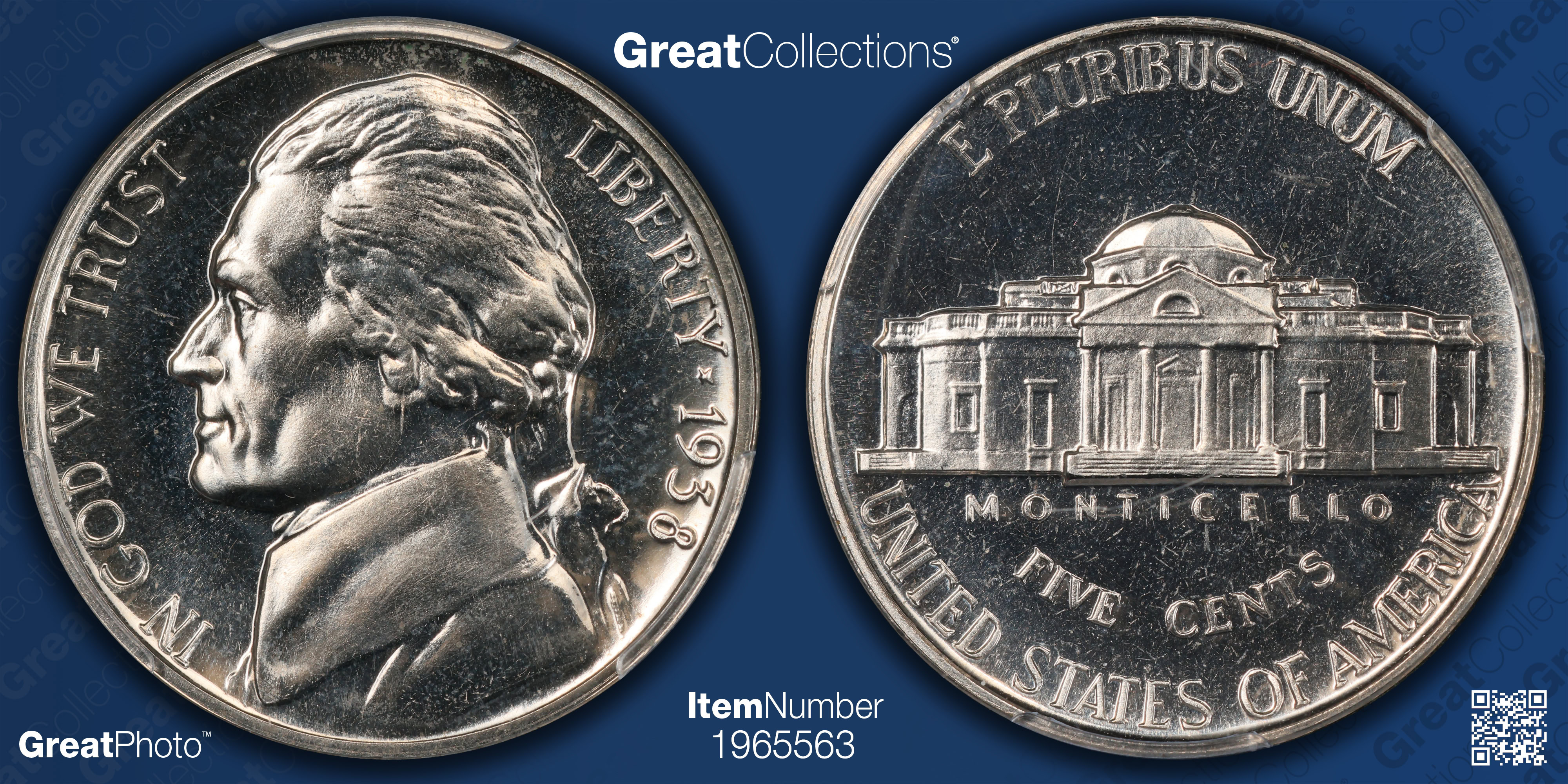 1938 Jefferson Nickel Re-Engraved Design FS-402 PCGS Proof-66 (Item ...