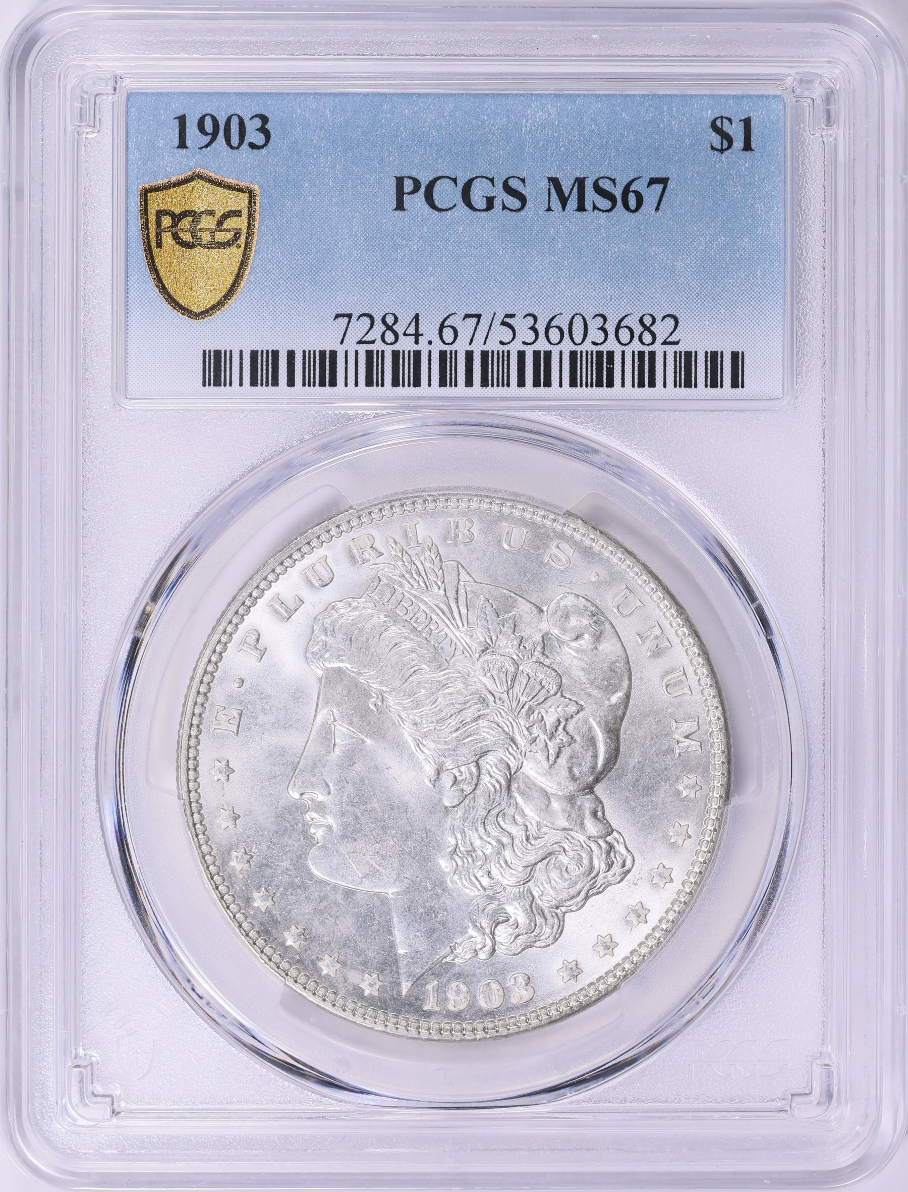 1903 Morgan Silver Dollar PCGS MS-67 (Item 1965745) | GreatCollections ...