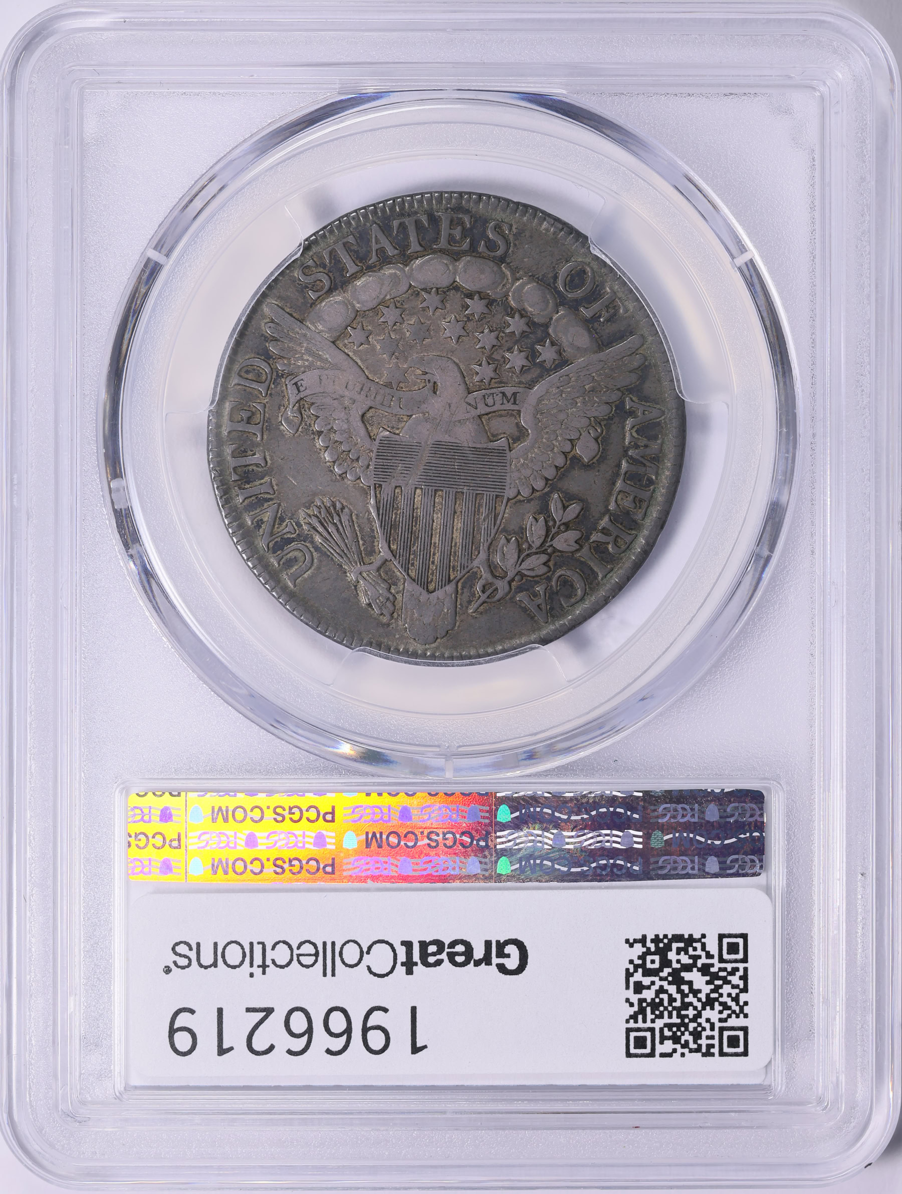 1806 Draped Bust Half Dollar Pointed 6, Stem Through Claw PCGS VF-20 ...