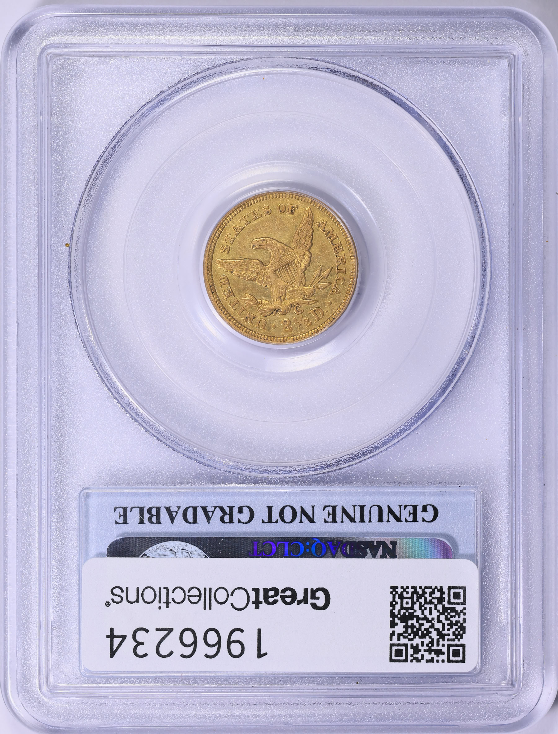 1844-C Liberty Gold Quarter Eagle PCGS Genuine (Item 1966234 ...
