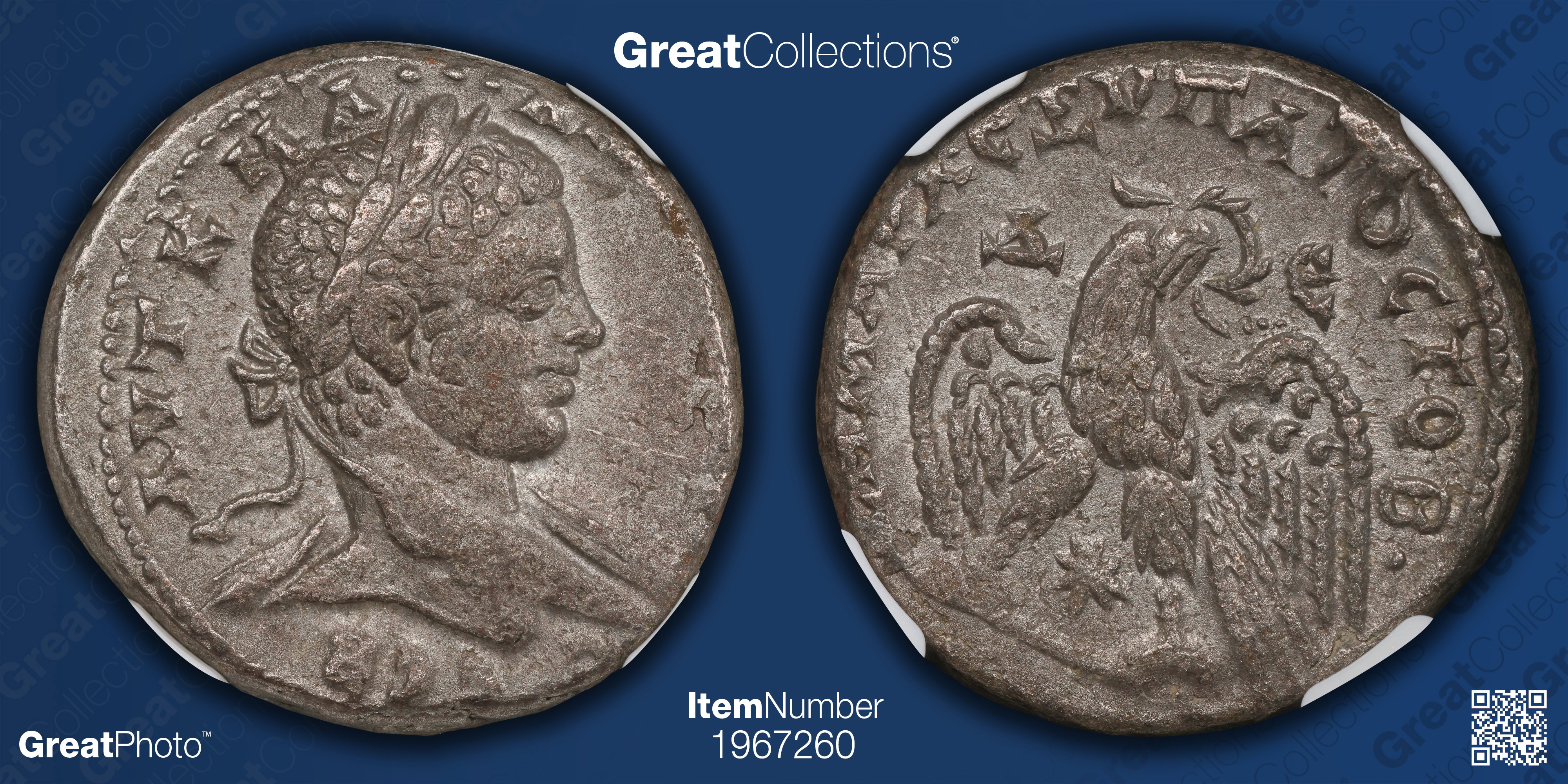 Ancient Roman Empire, Provincial Syria. Elagabalus (A.D. 218-222) BI ...