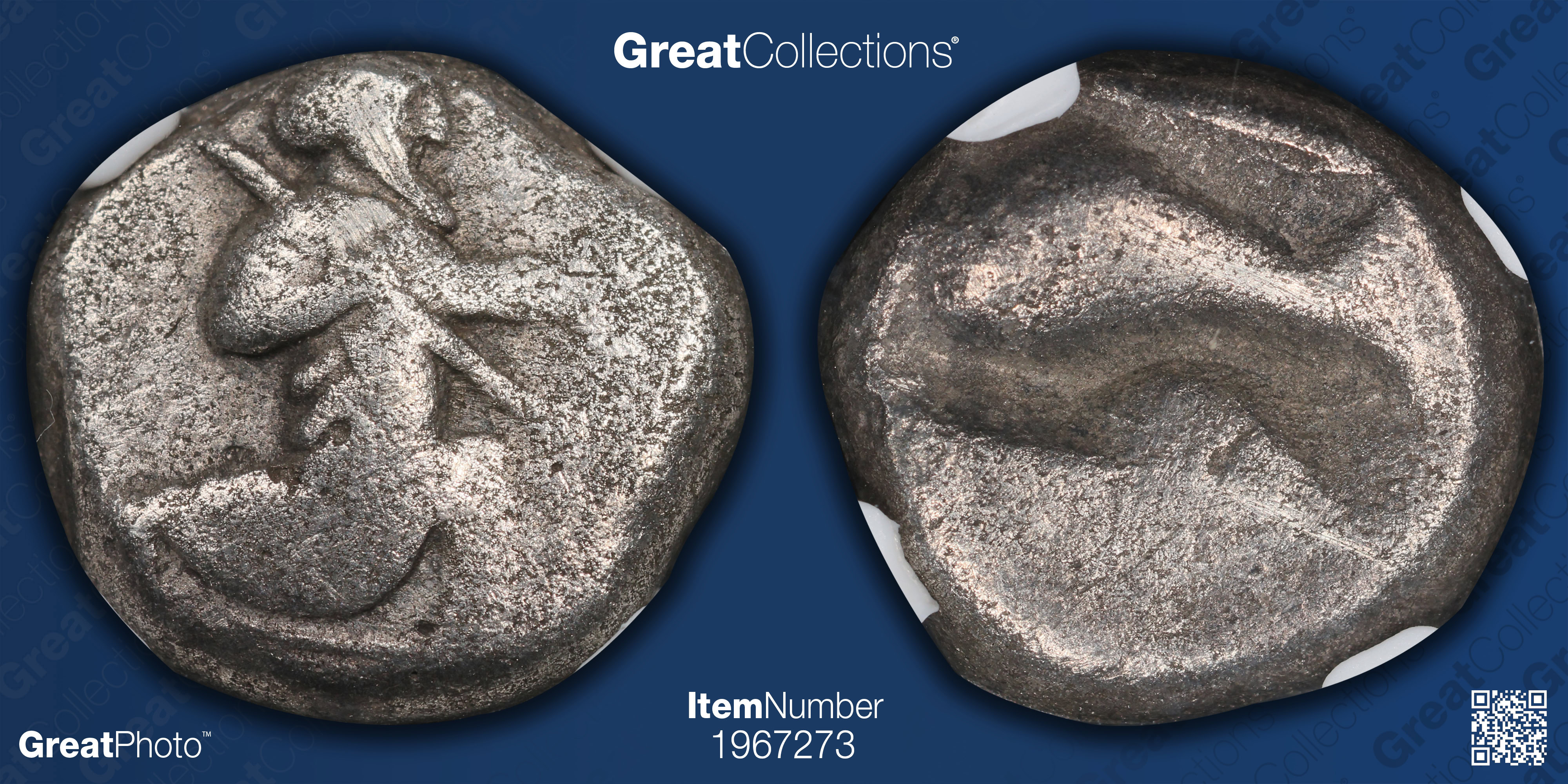 Ancient Achaemenid Empire 5th-4th Centuries B.C. AR Siglos NGC F Scuff ...