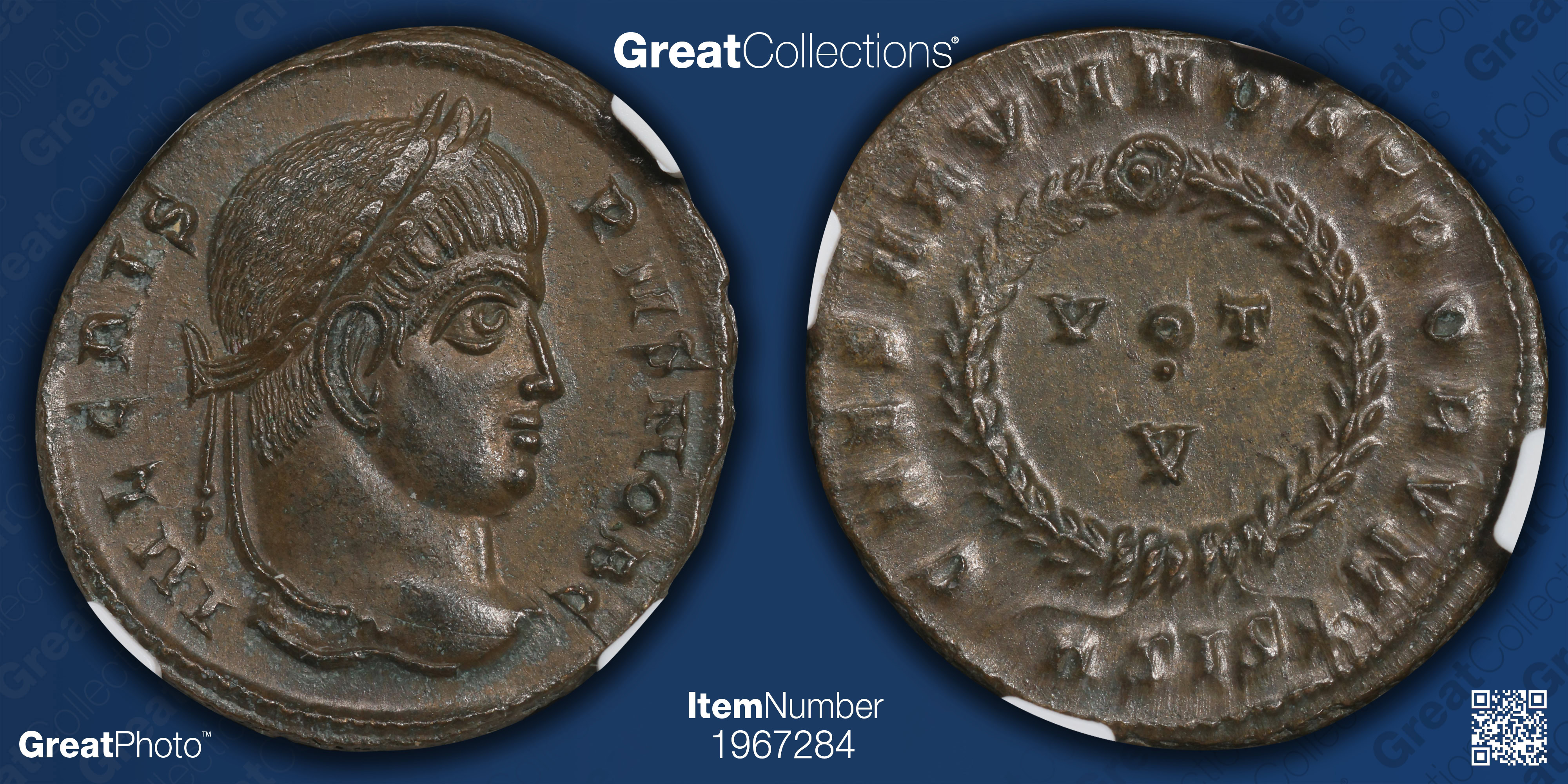 Ancient Roman Empire, Crispus as Caesar (A.D. 316-326) c.A.D. 321-324 ...
