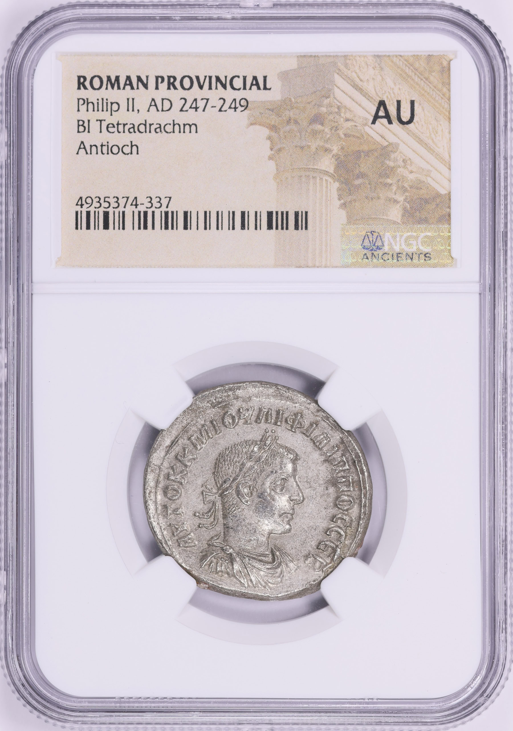 Ancient Roman Empire, Provincial Syria. Philip II (A.D. 247-249) BI ...