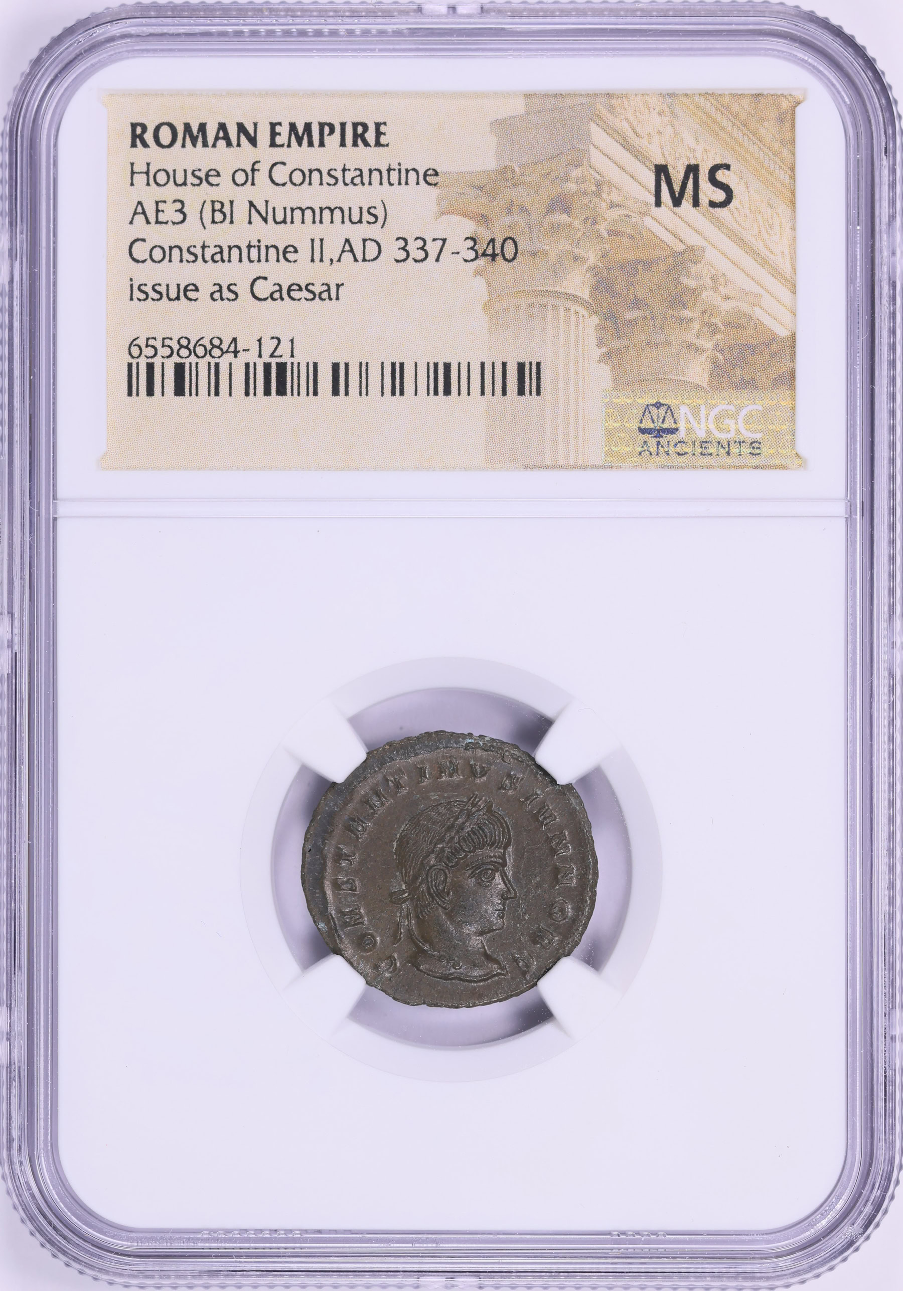 Ancient Roman Empire, Constantine II as Caesar (A.D. 316-337) c.A.D ...