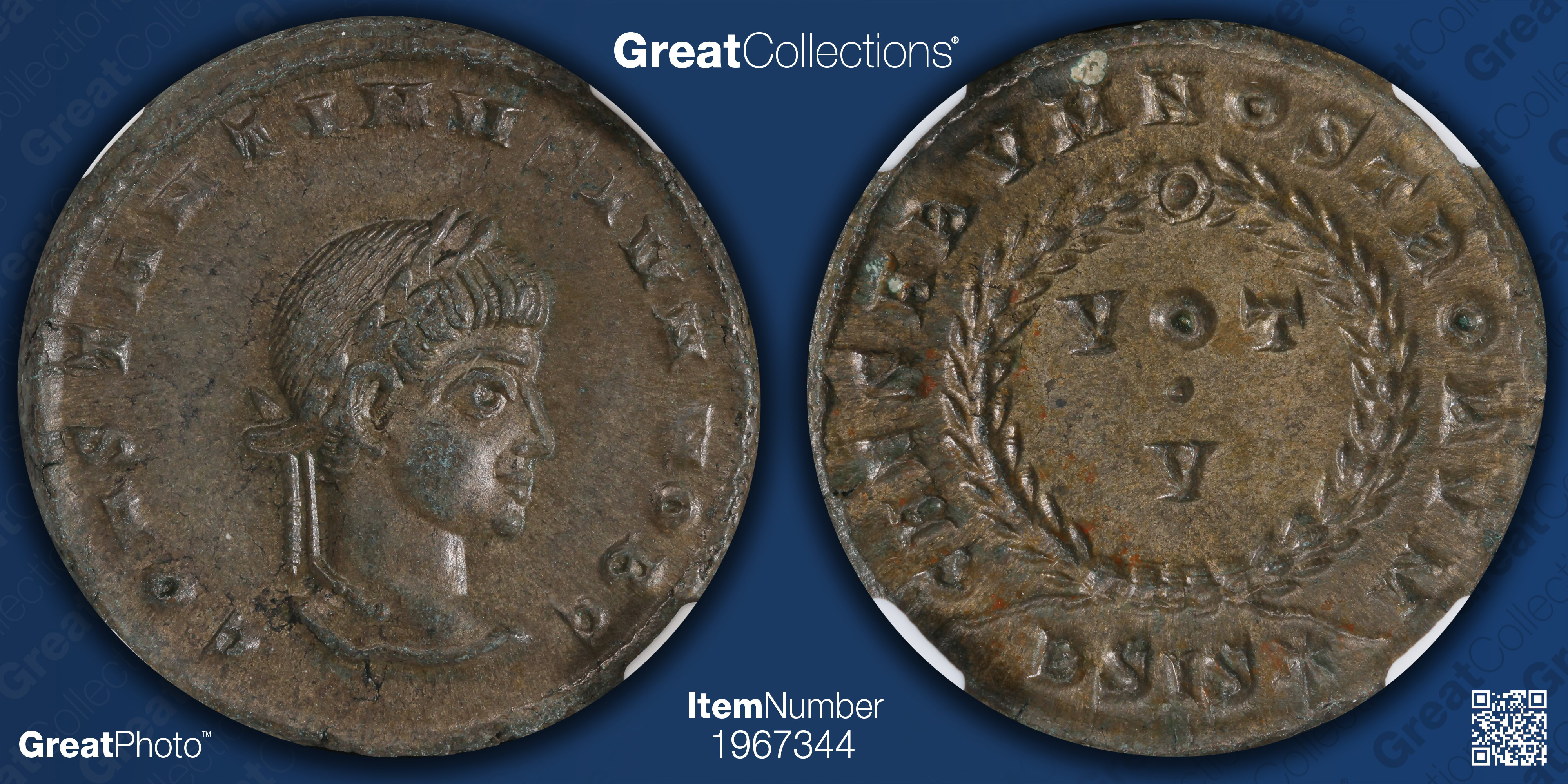 Ancient Roman Empire, Constantine II as Caesar (A.D. 316-337) c.A.D ...