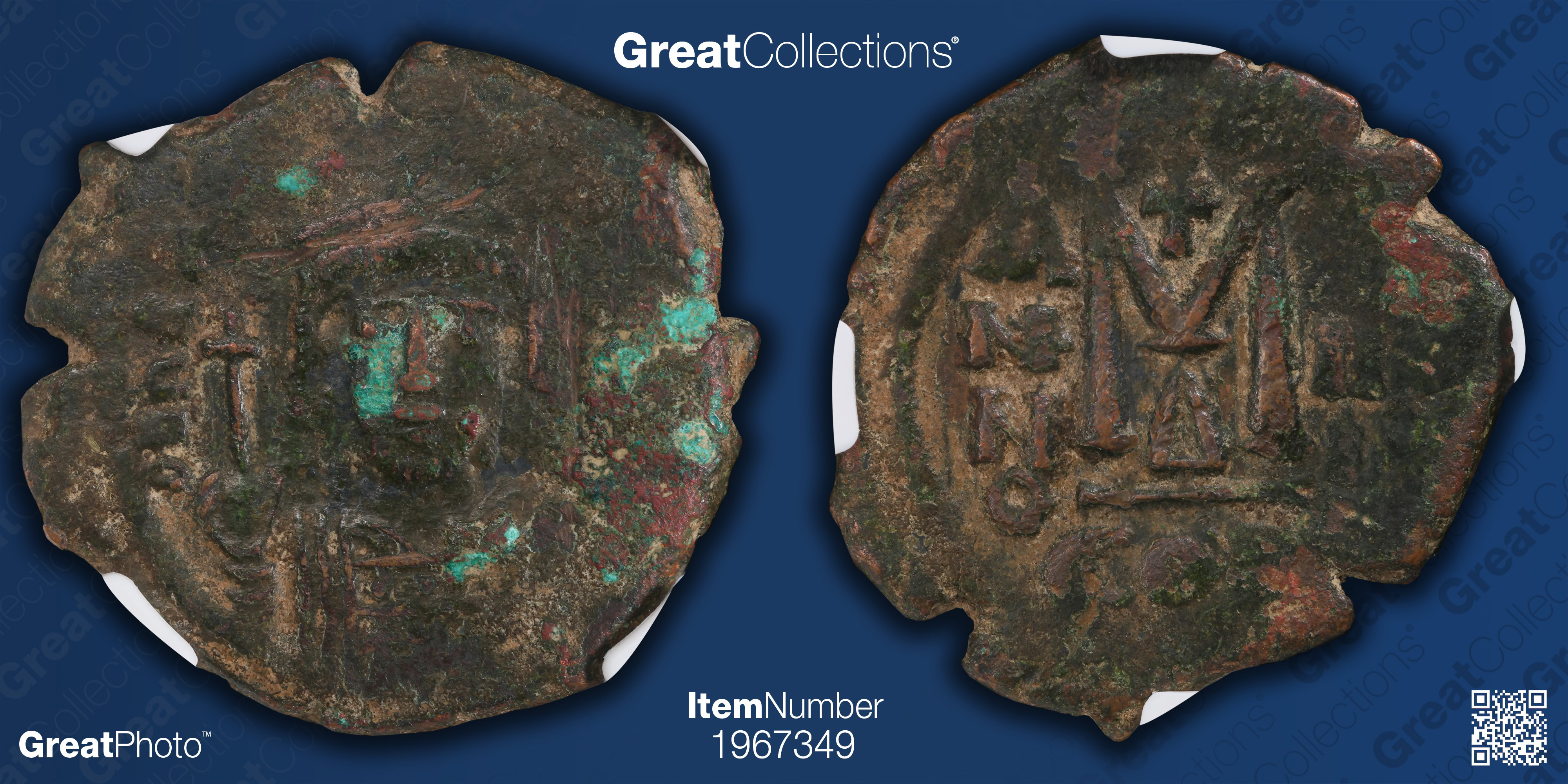 Ancient Byzantine Empire, Heraclius (A.D. 610-641) Year 3 (A.D. 612-613 ...