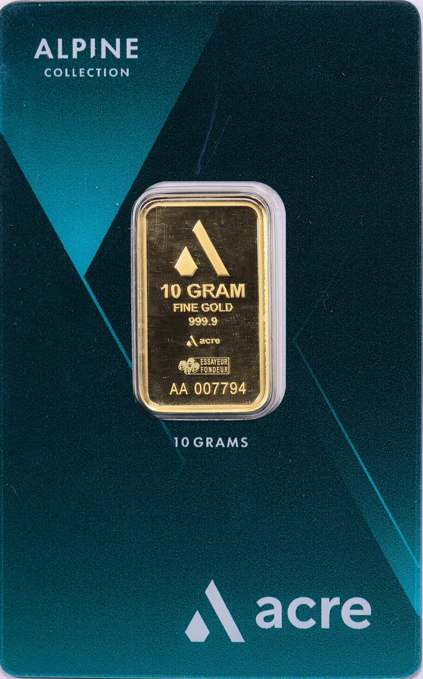 Switzerland ND Gold 10gms PAMP Ingot/Bar Uncertified in Card of Issue ...