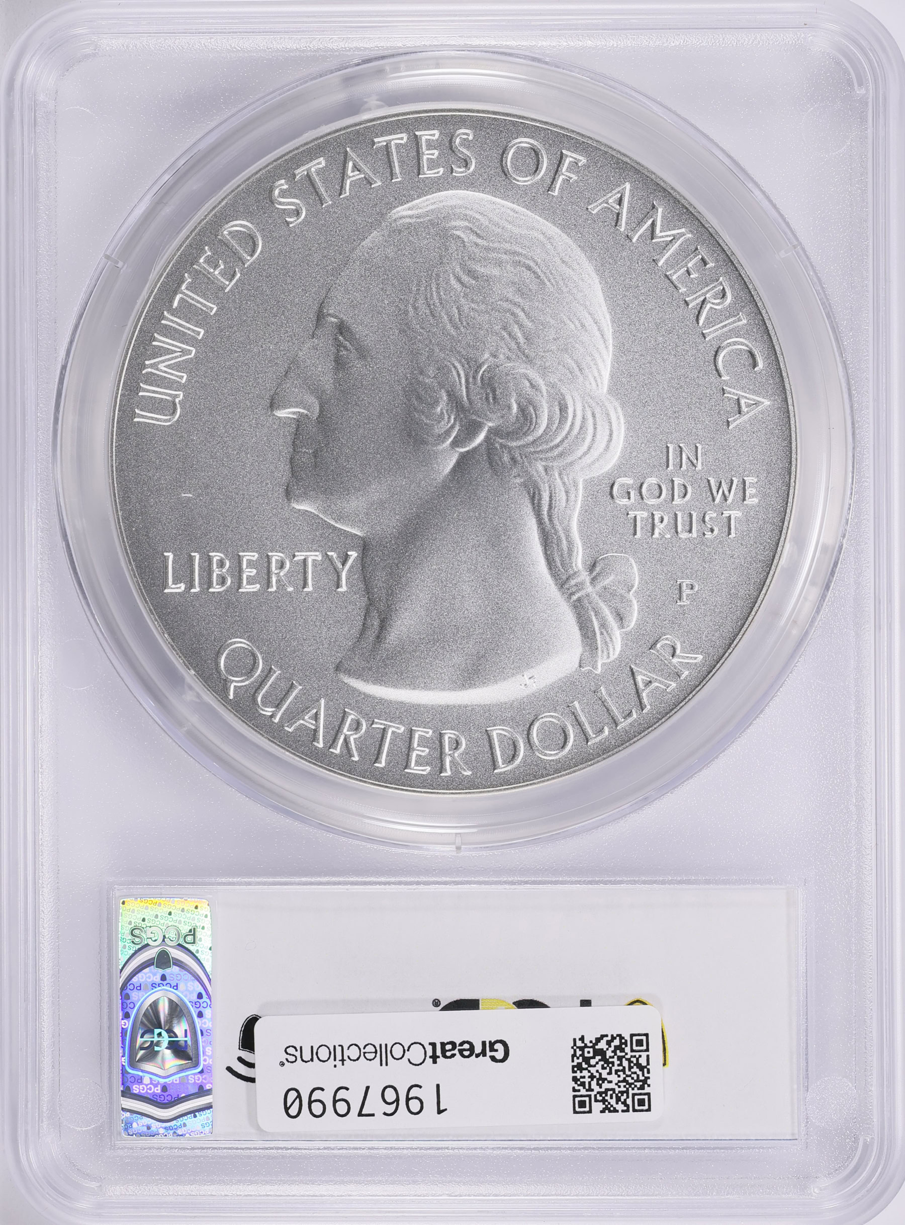 2018-P America the Beautiful 5 oz. Silver Quarter Block Island NP PCGS ...