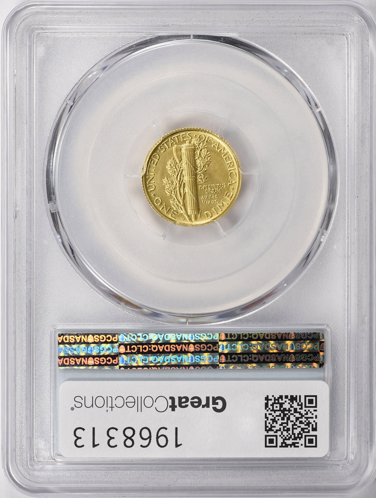 2016-W Gold Mercury Dime 100th Anniversary. First Strike PCGS SP-70 ...