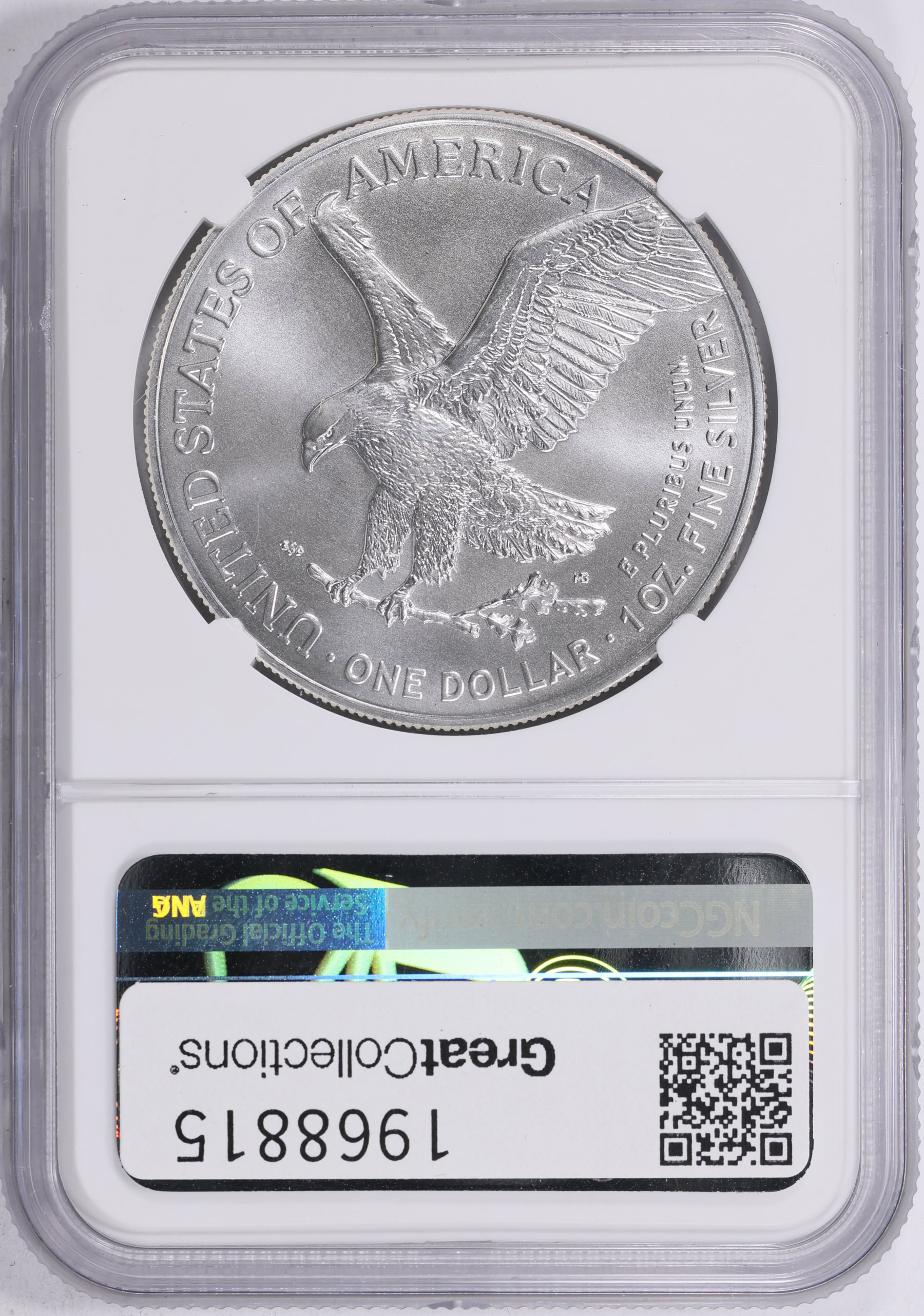 2023-(W) $1 Silver Eagle Struck at West Point Early Releases NGC MS-70 ...