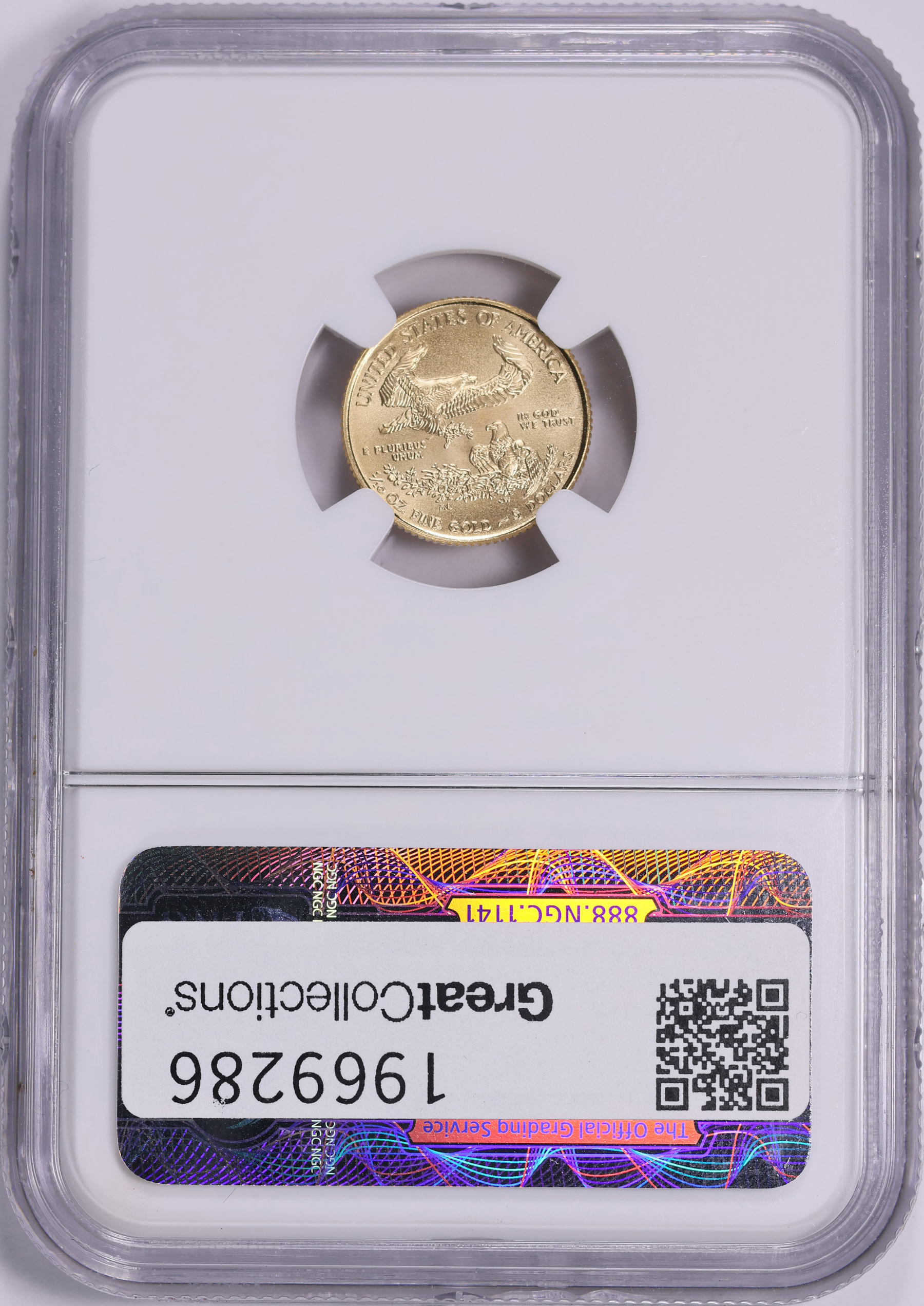 2015 $5 Tenth-Ounce Gold American Eagle Wide Reeds First Releases NGC ...