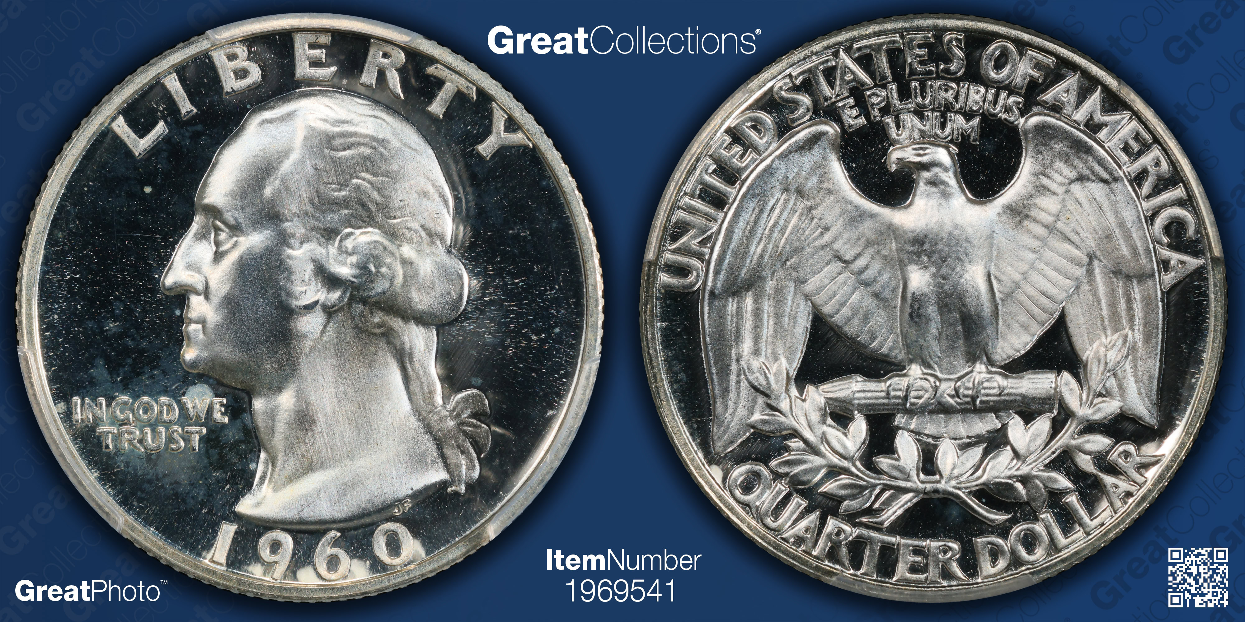 1960 Washington Quarter PCGS Proof-67 CAMEO (Item 1969541 ...